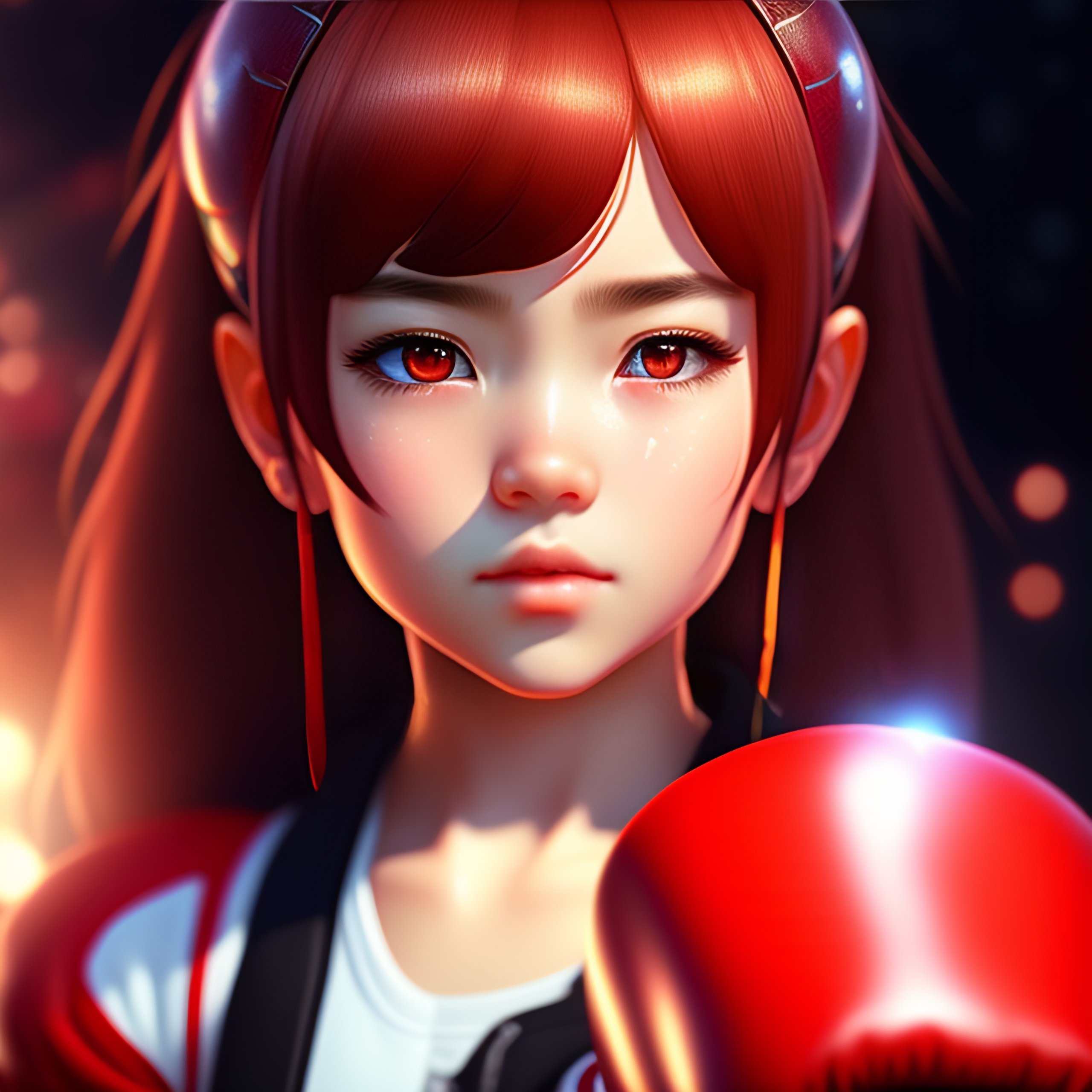 Lexica - High detailed anime style art, A beautiful bewildered crying ...