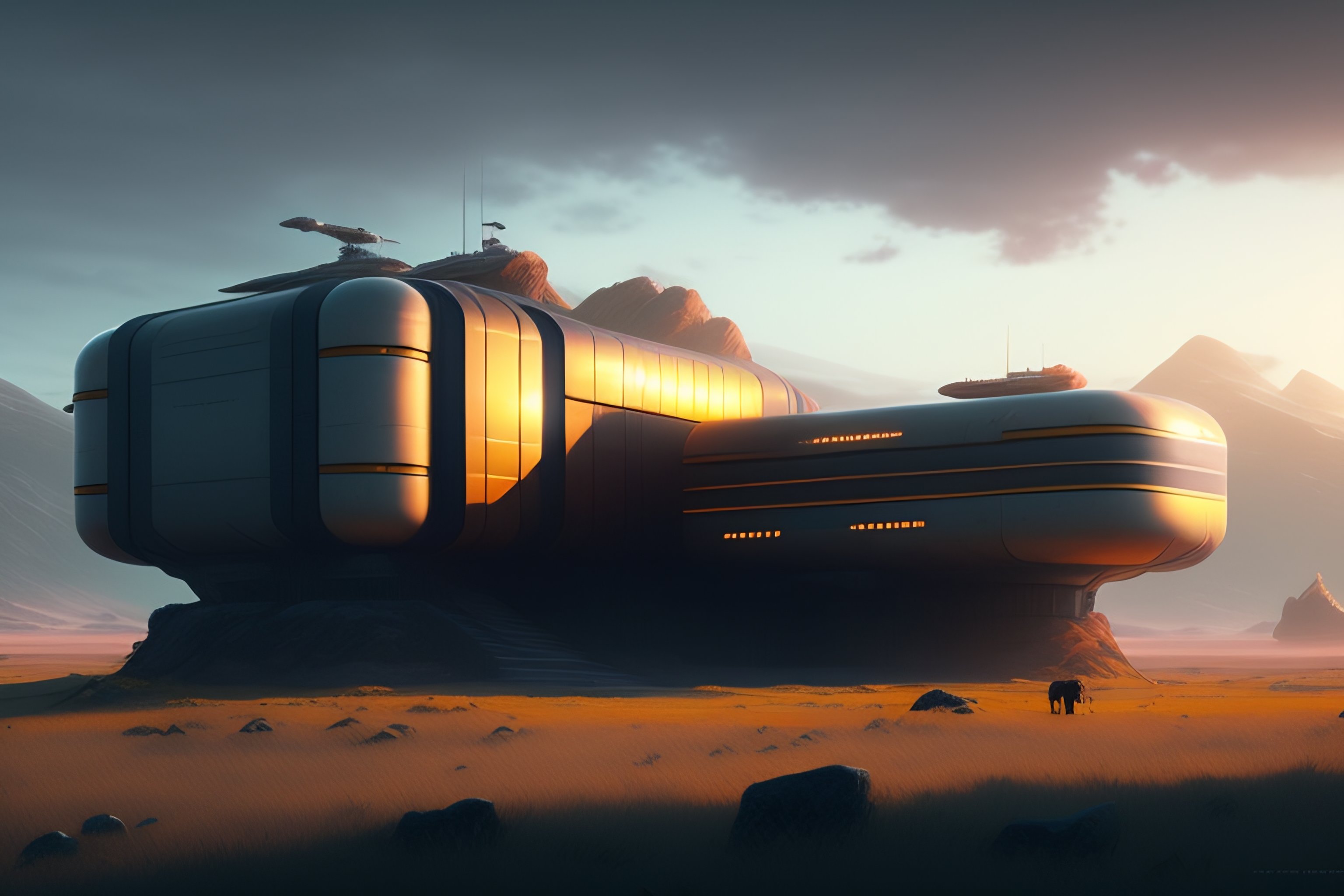 Lexica - Dark futuristic abandoned research outpost, science fiction ...