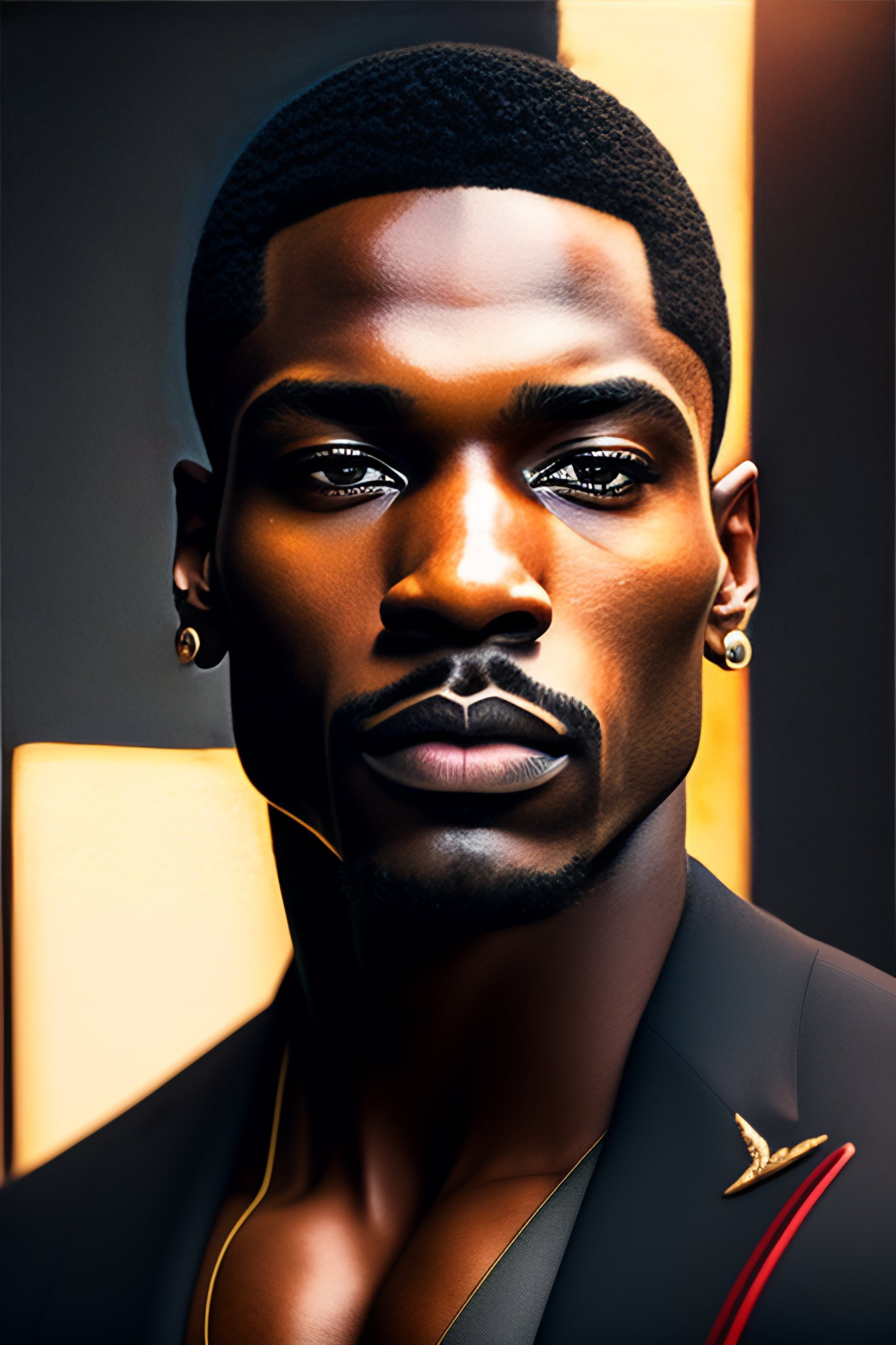 Lexica - A handsome black man