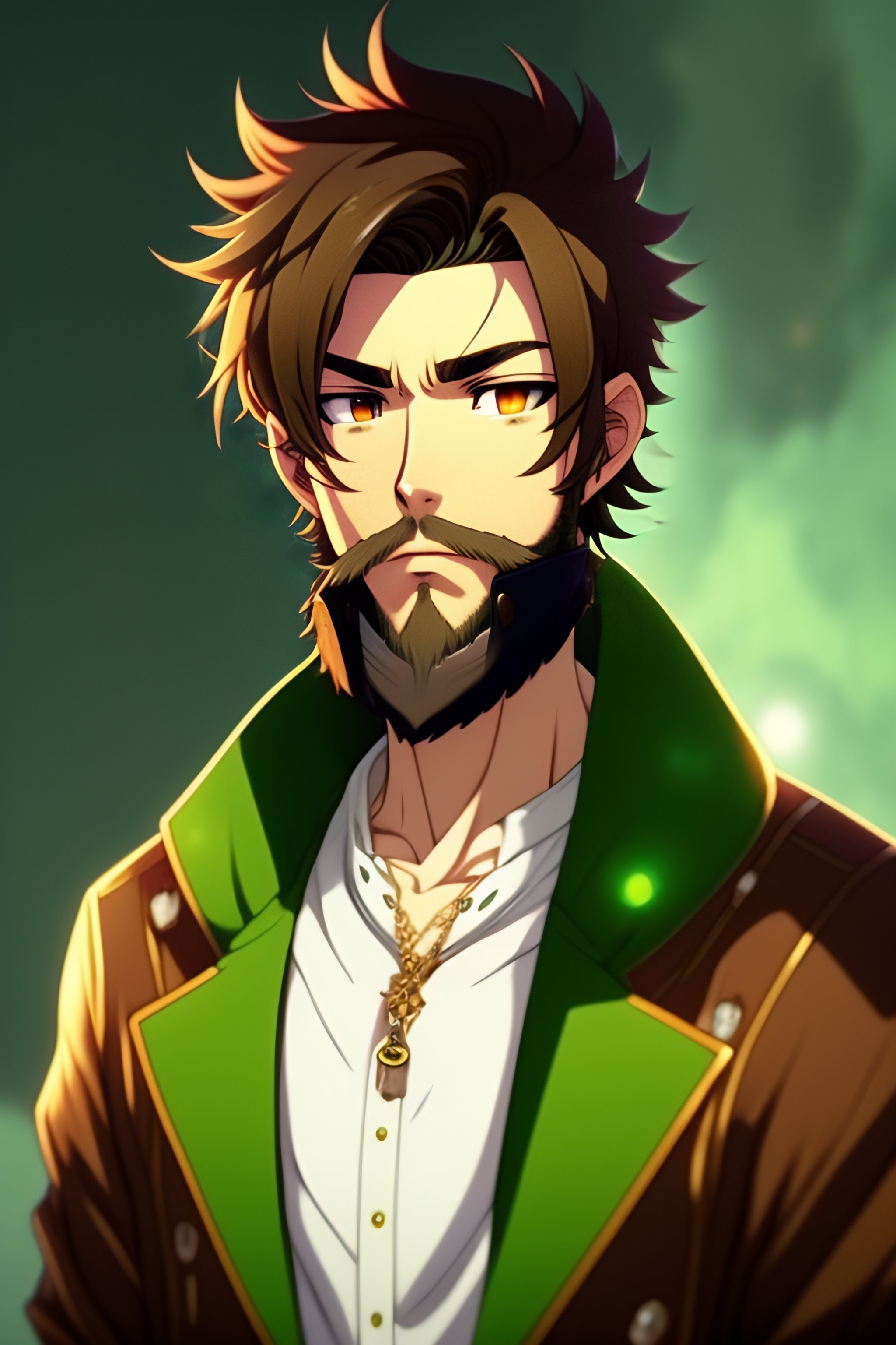 Little Anime Boy With Brown Hair