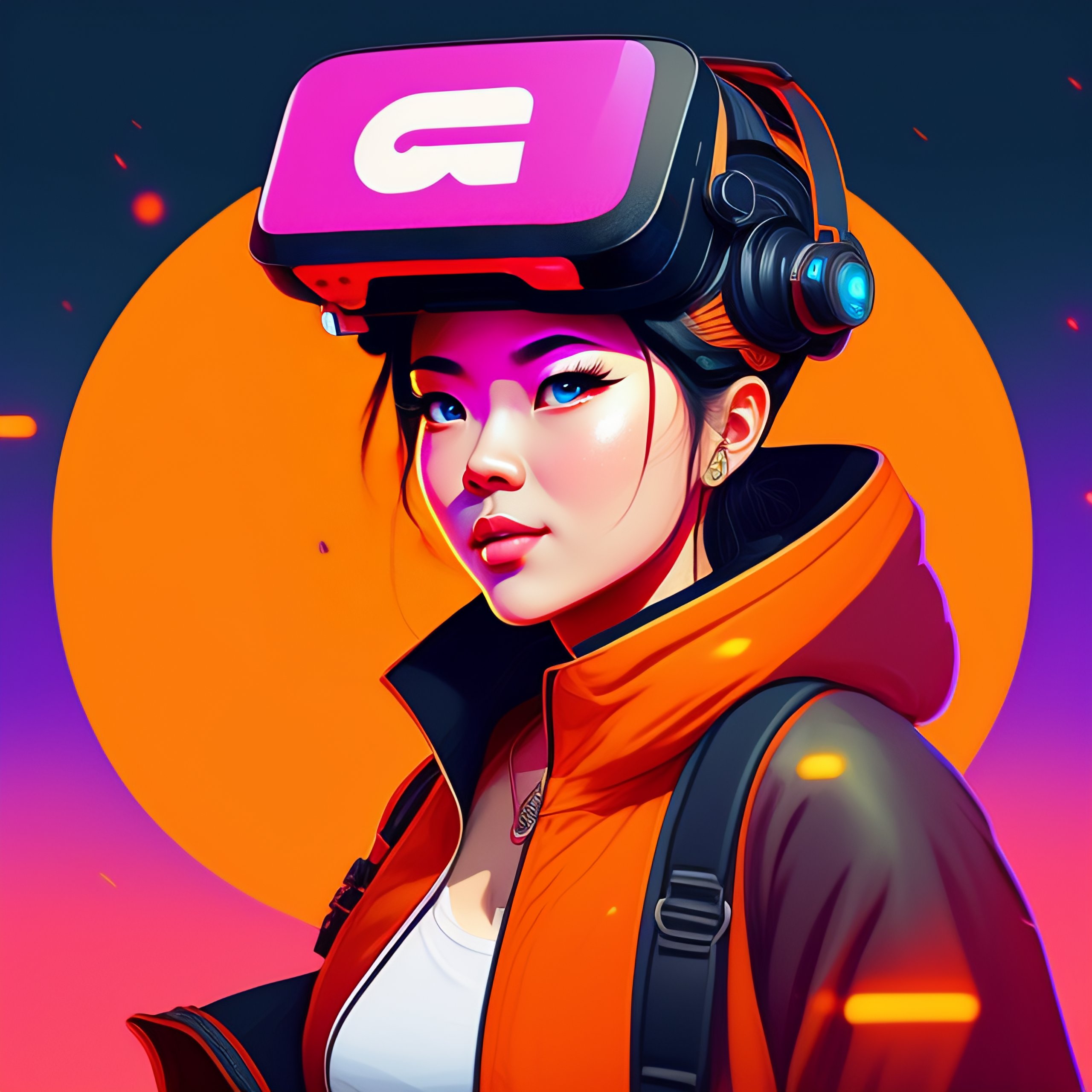 Lexica - Woman dancing around with a vr headset, full body, style of ...