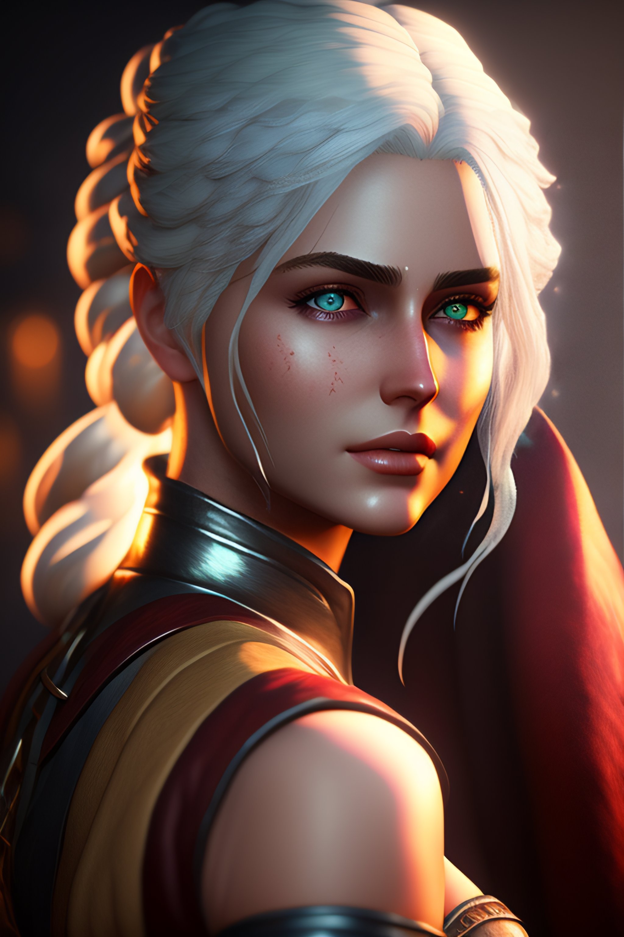 Lexica - High quality image of ciri, the witcher 3, anime, full scale ...