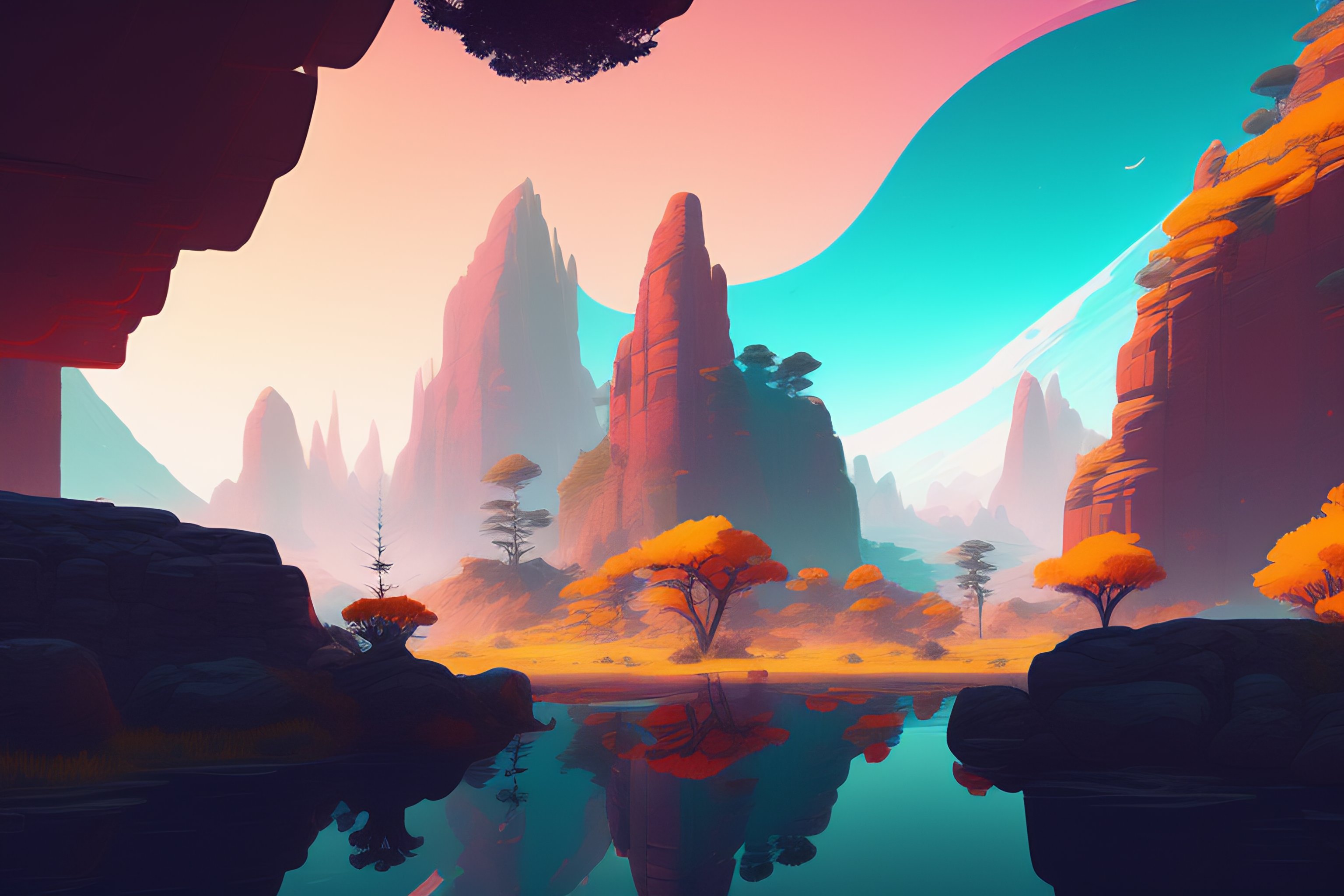 Lexica - Landscape from the Game Apex Legends, artstation winner by ...