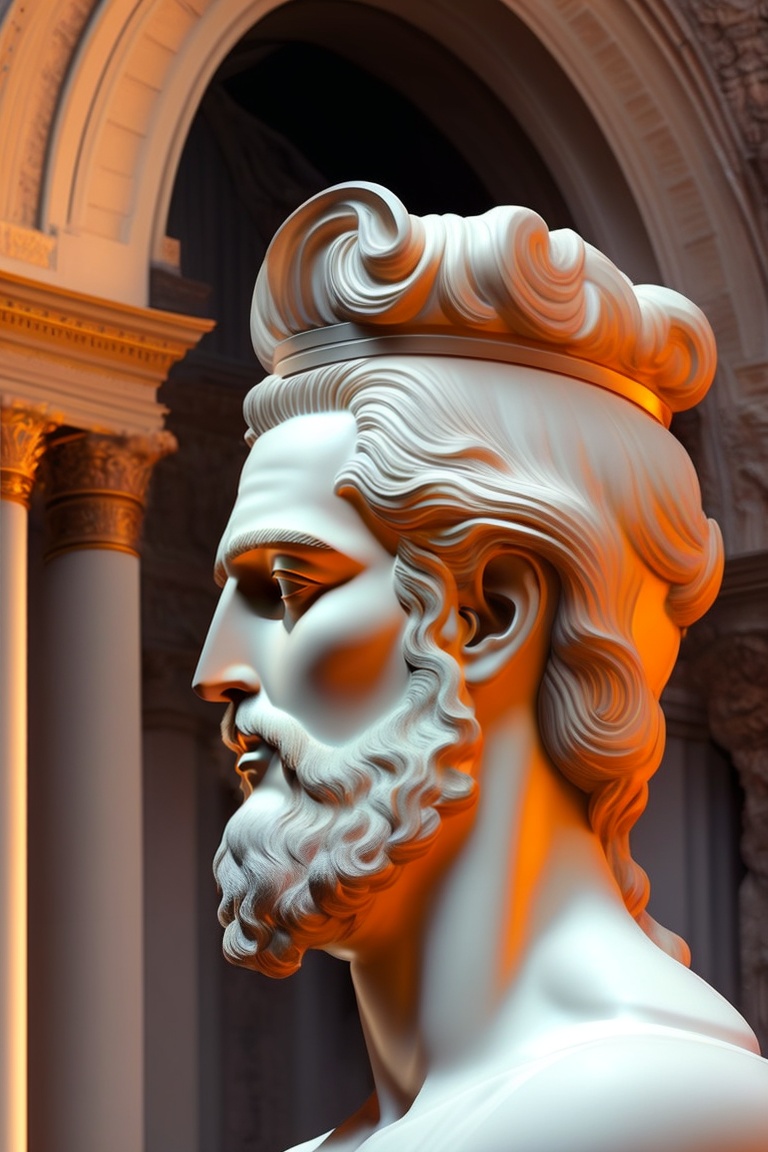 Lexica - Janus the roman god with two faces from the side, one face of ...