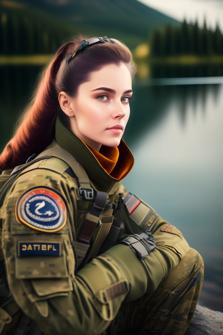 Lexica - Portrait+ style; photograph close up; Battle wary war girl ...