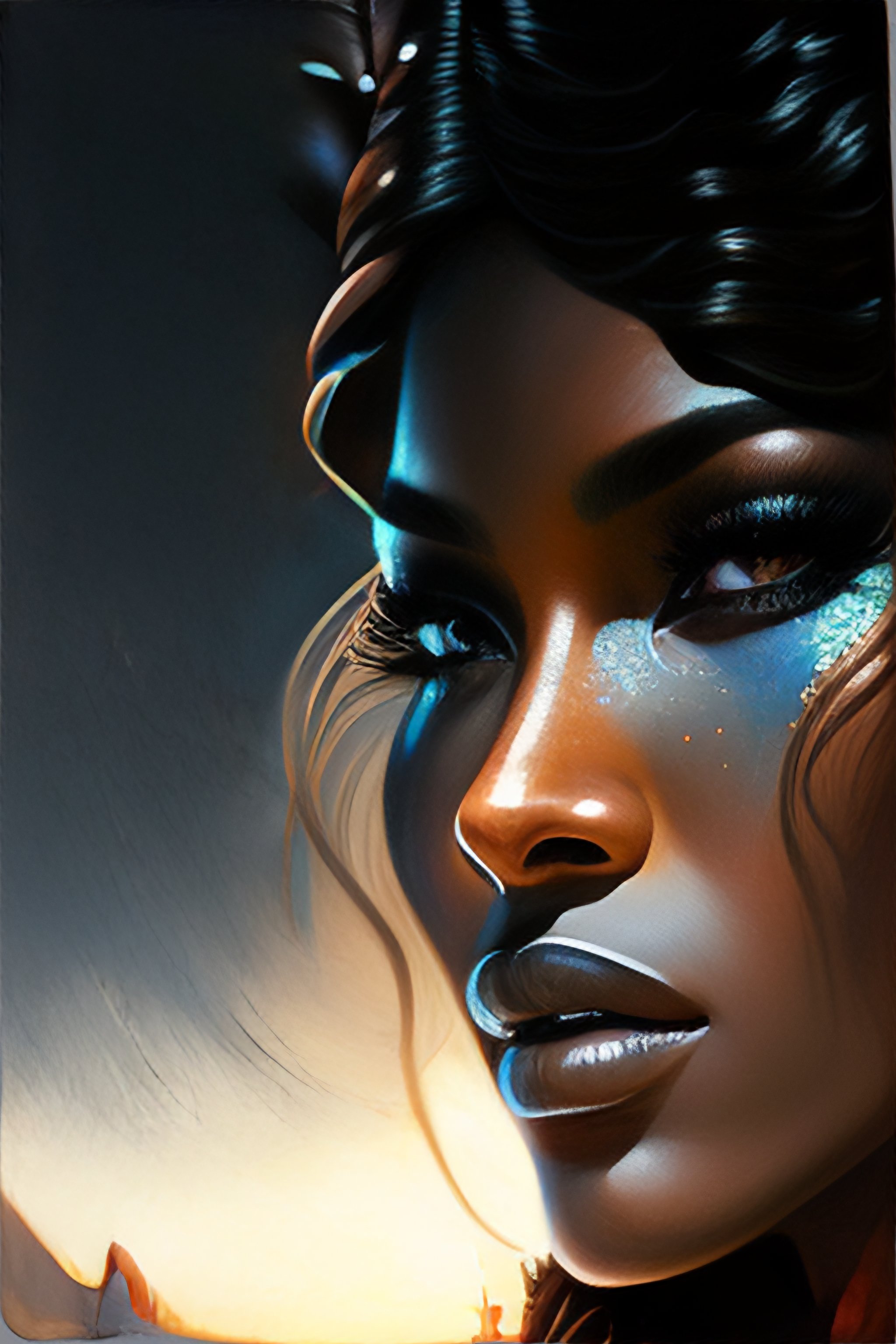 Lexica - Closeup portrait shot of a wojack in a scenic dystopian ...