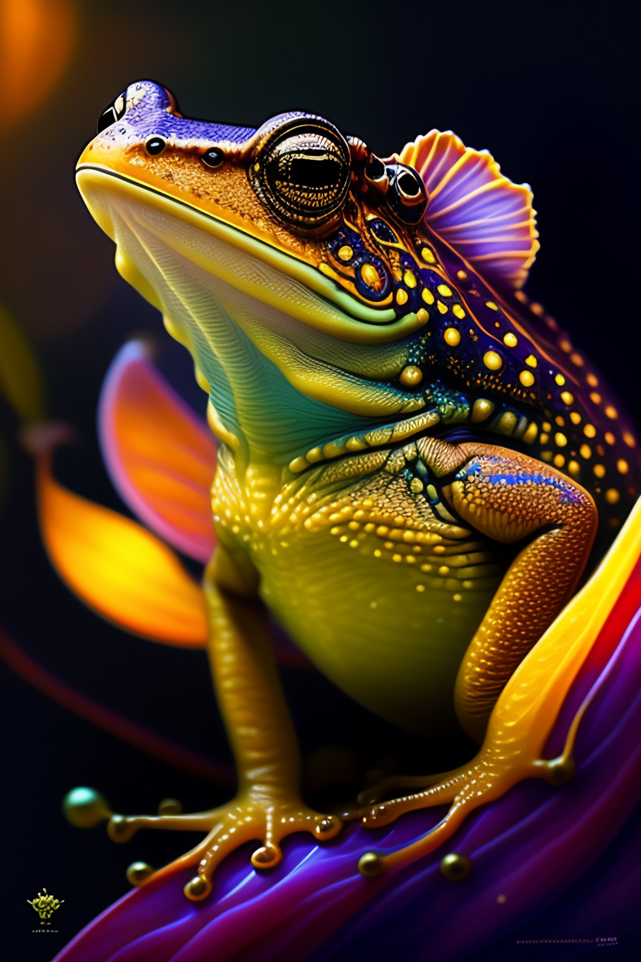 Lexica - Psychedelic Frog, astronaut, diffuse lighting, fantasy ...