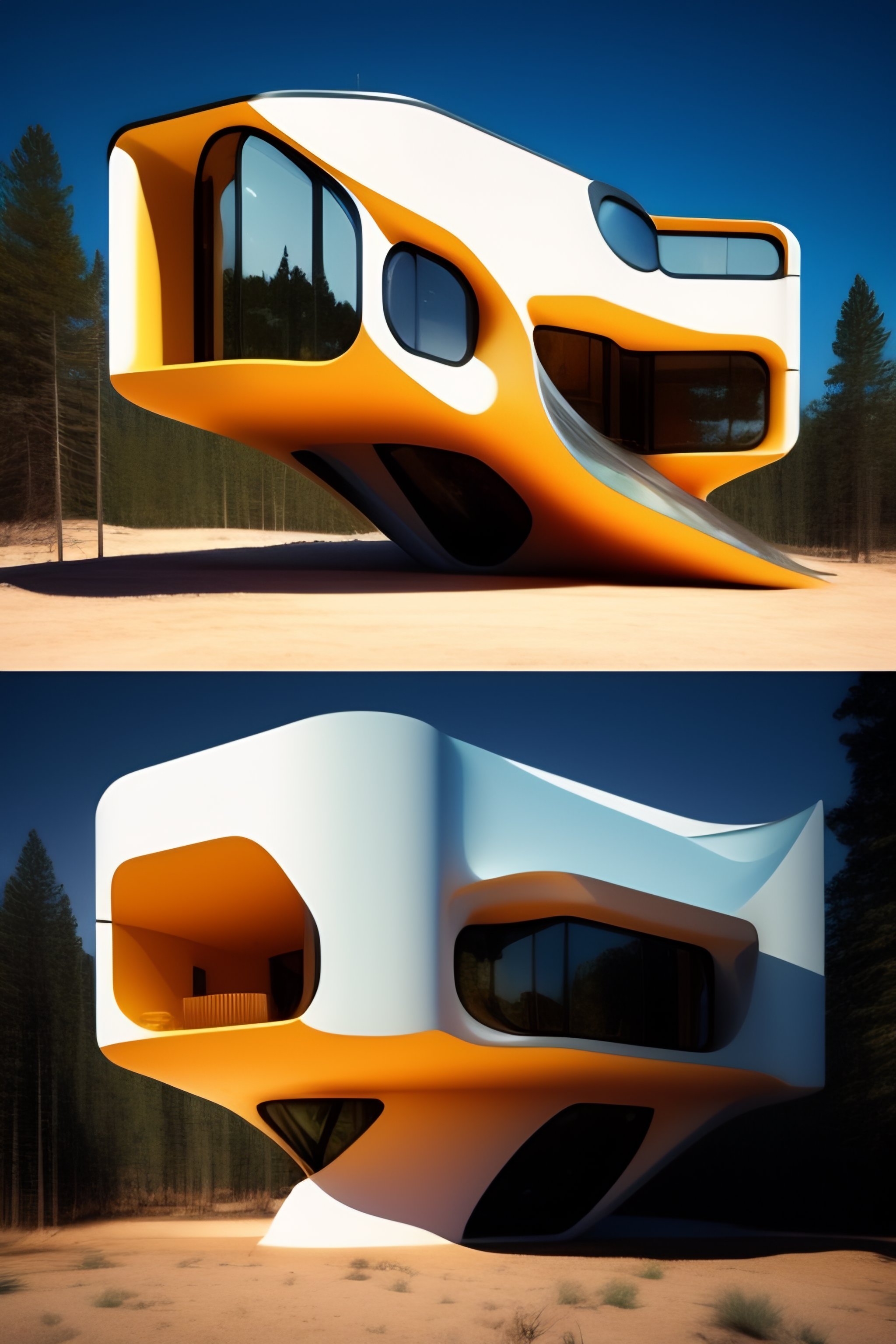 Lexica - Modern construction technology, futuristic houses printed on ...