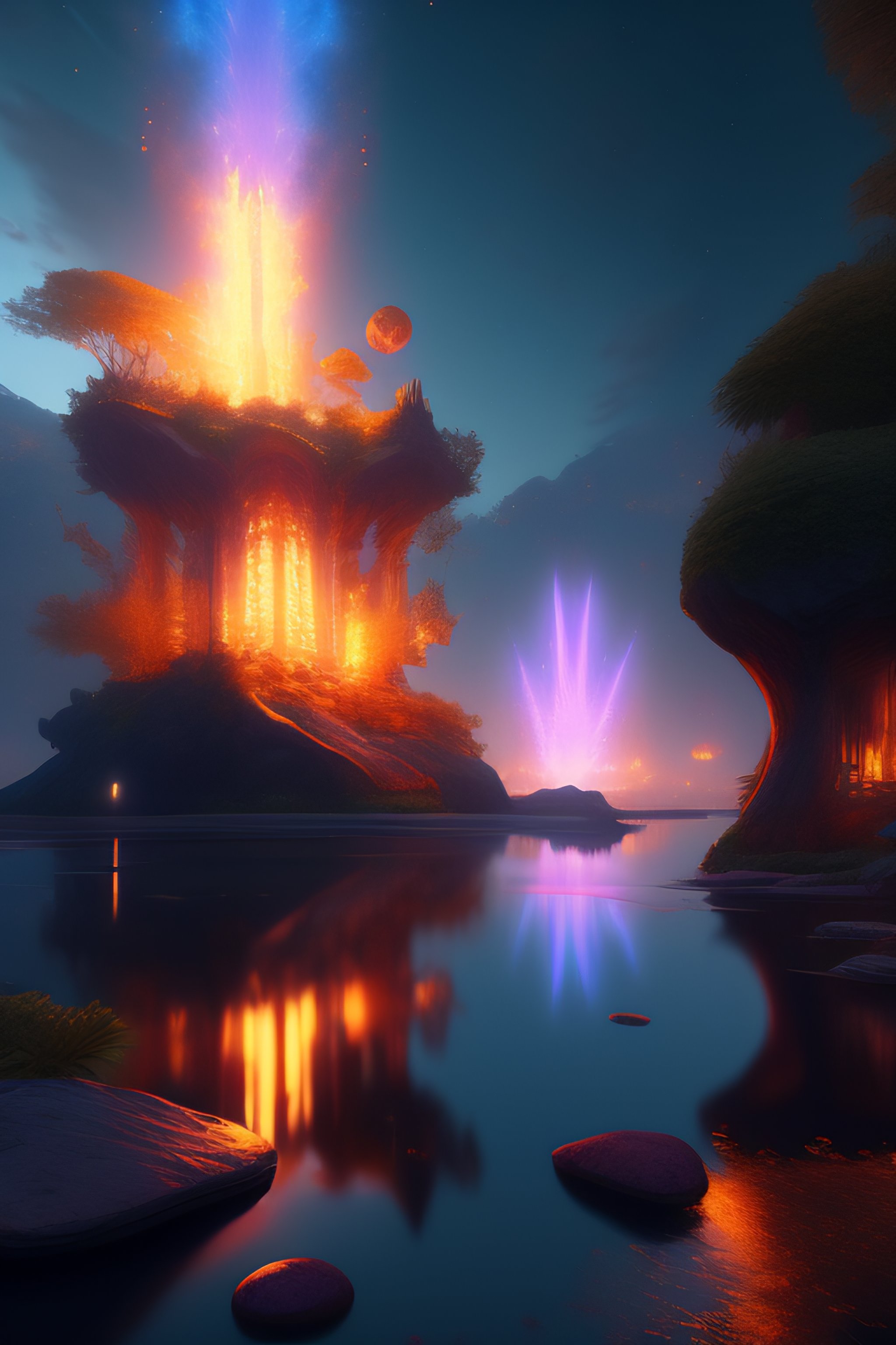 Lexica - Massive magical explosion, intricate details, hyper detailed ...