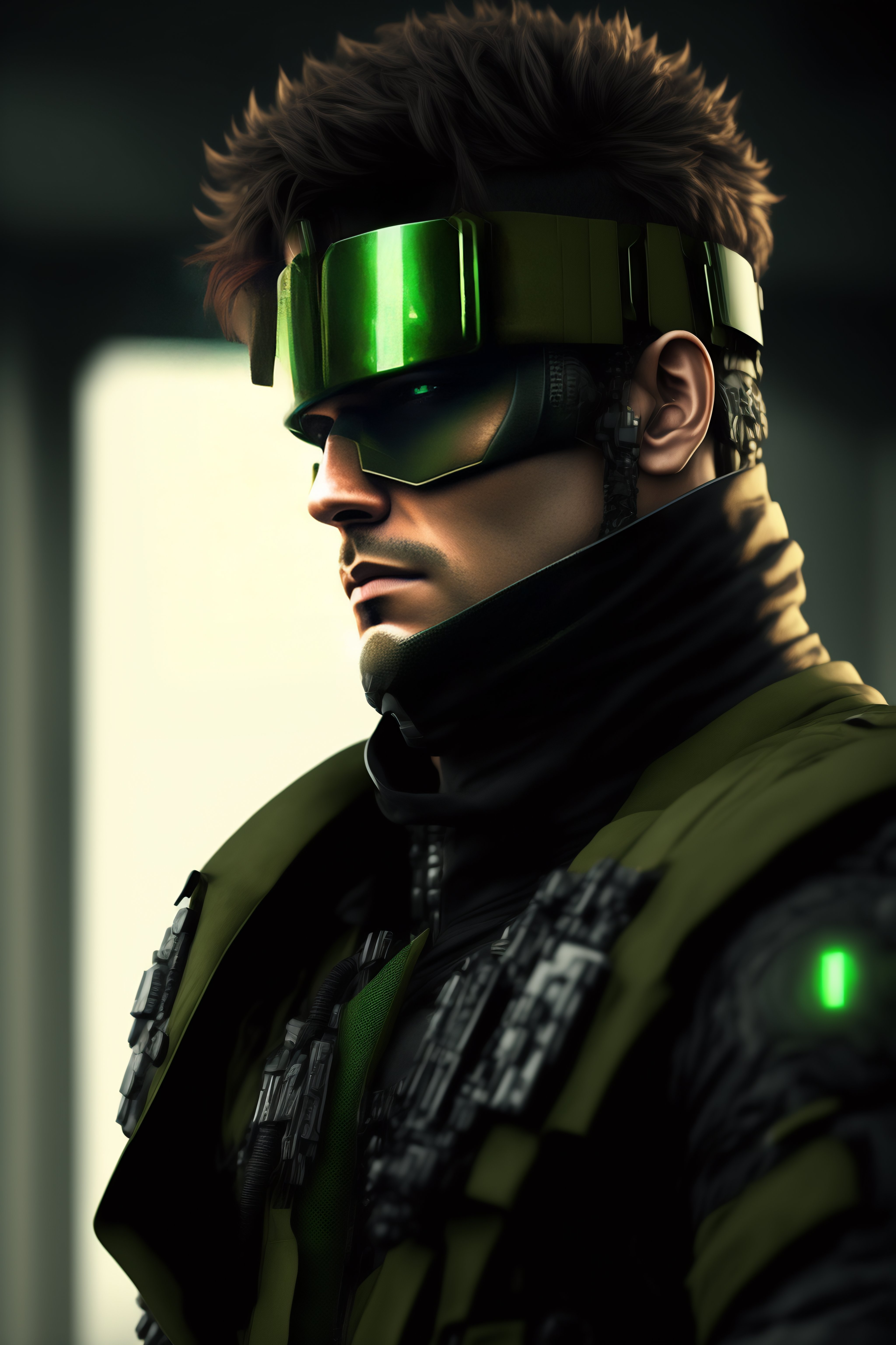 Lexica - Solid snake cyborg ,tech, suit, military ,sci-fi ,symmetry ...