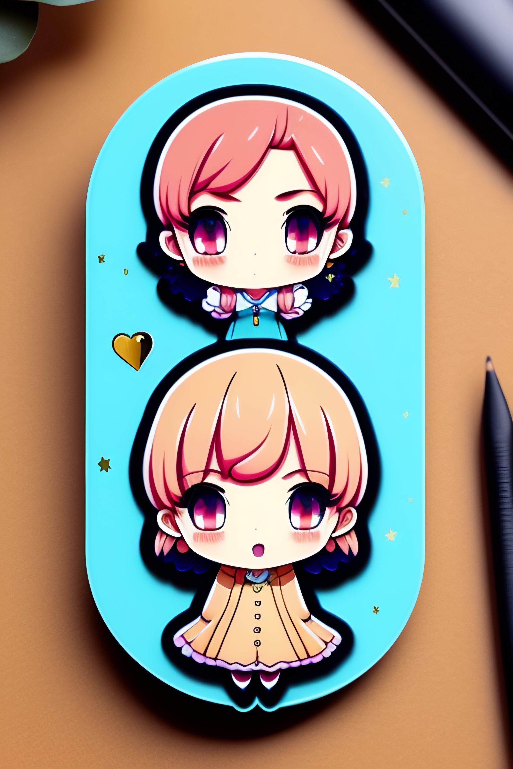 Lexica - Cute 2D Chibi Style Stickers