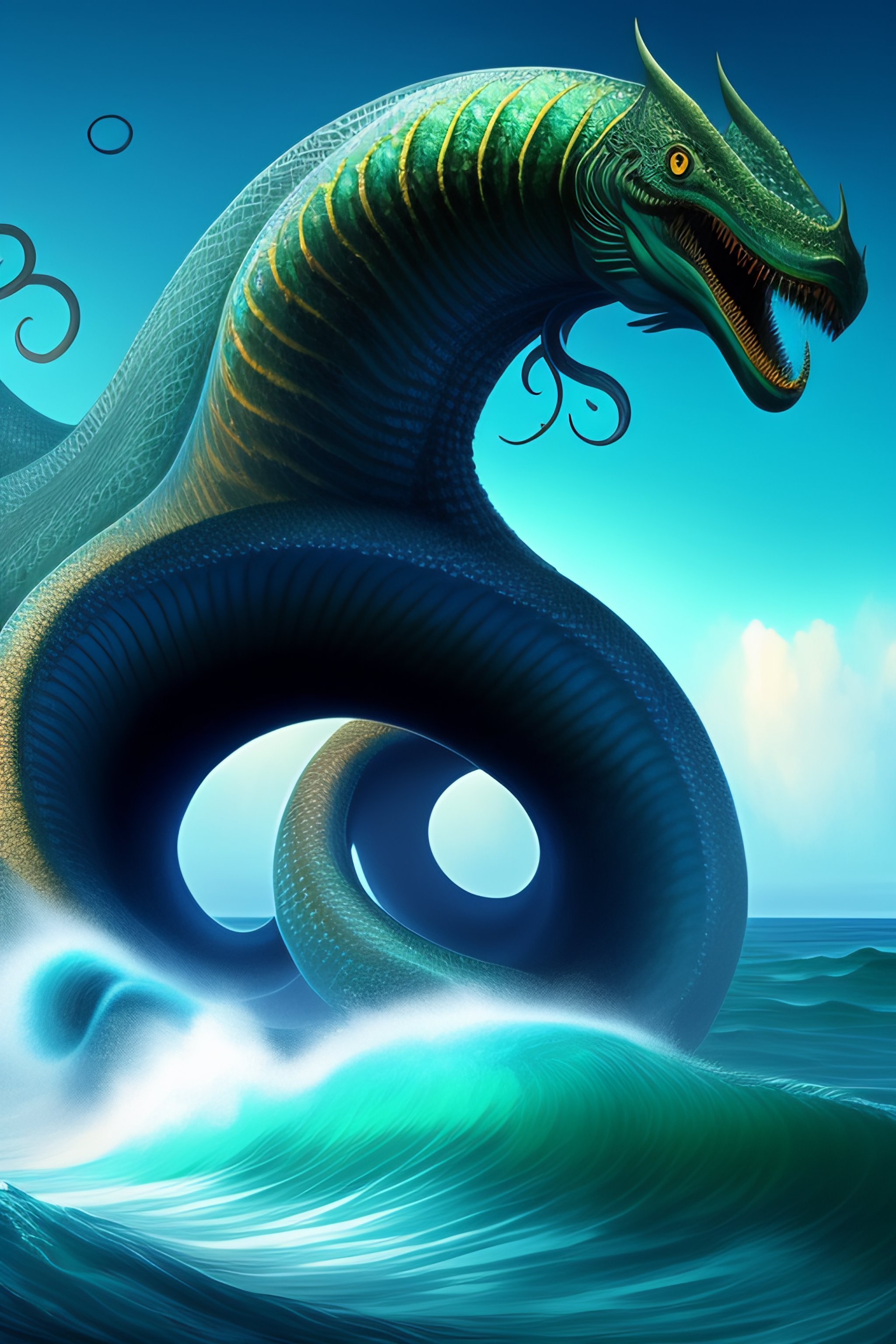 Giant Sea Creatures Art