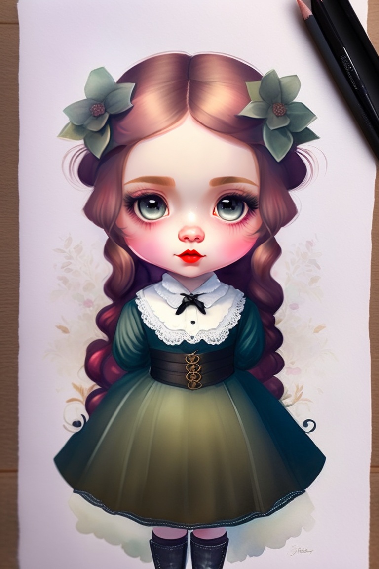 Lexica - A cute and innocent horror story narrator with wide doe-like ...