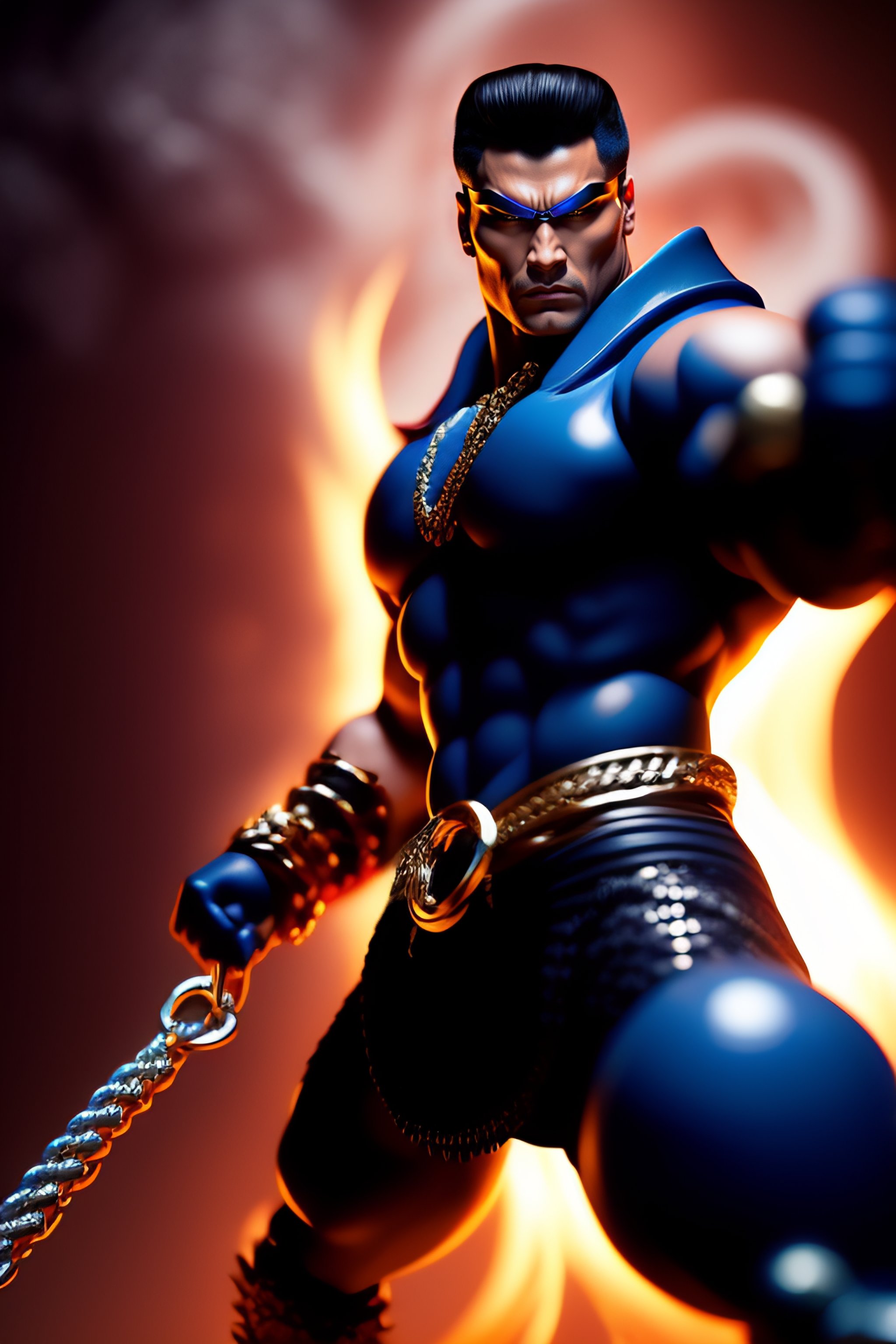 Lexica - The supervillain, "The Whipmaster," is a tall and muscular ...