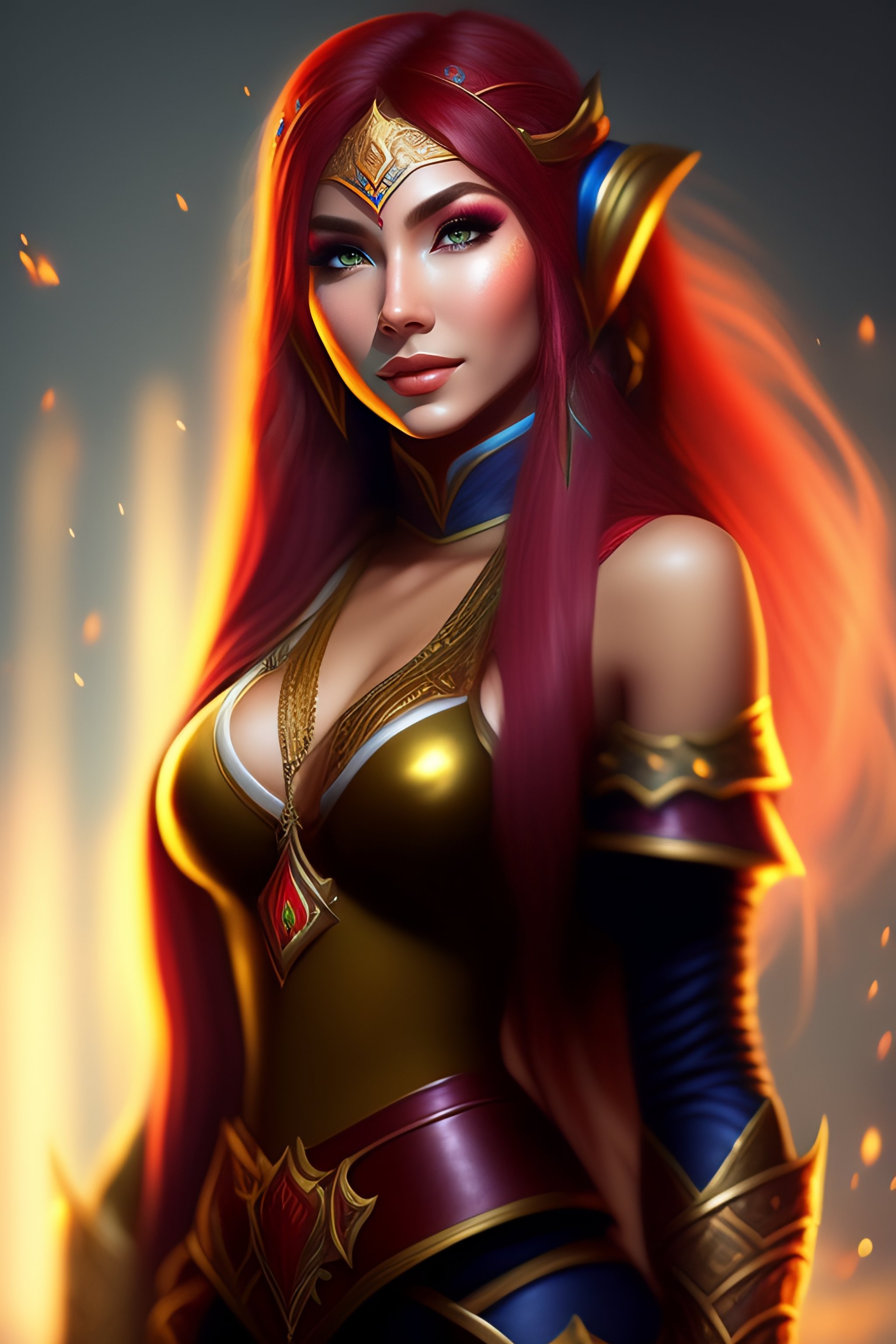 Lexica - Elf, dota 2, female, full body