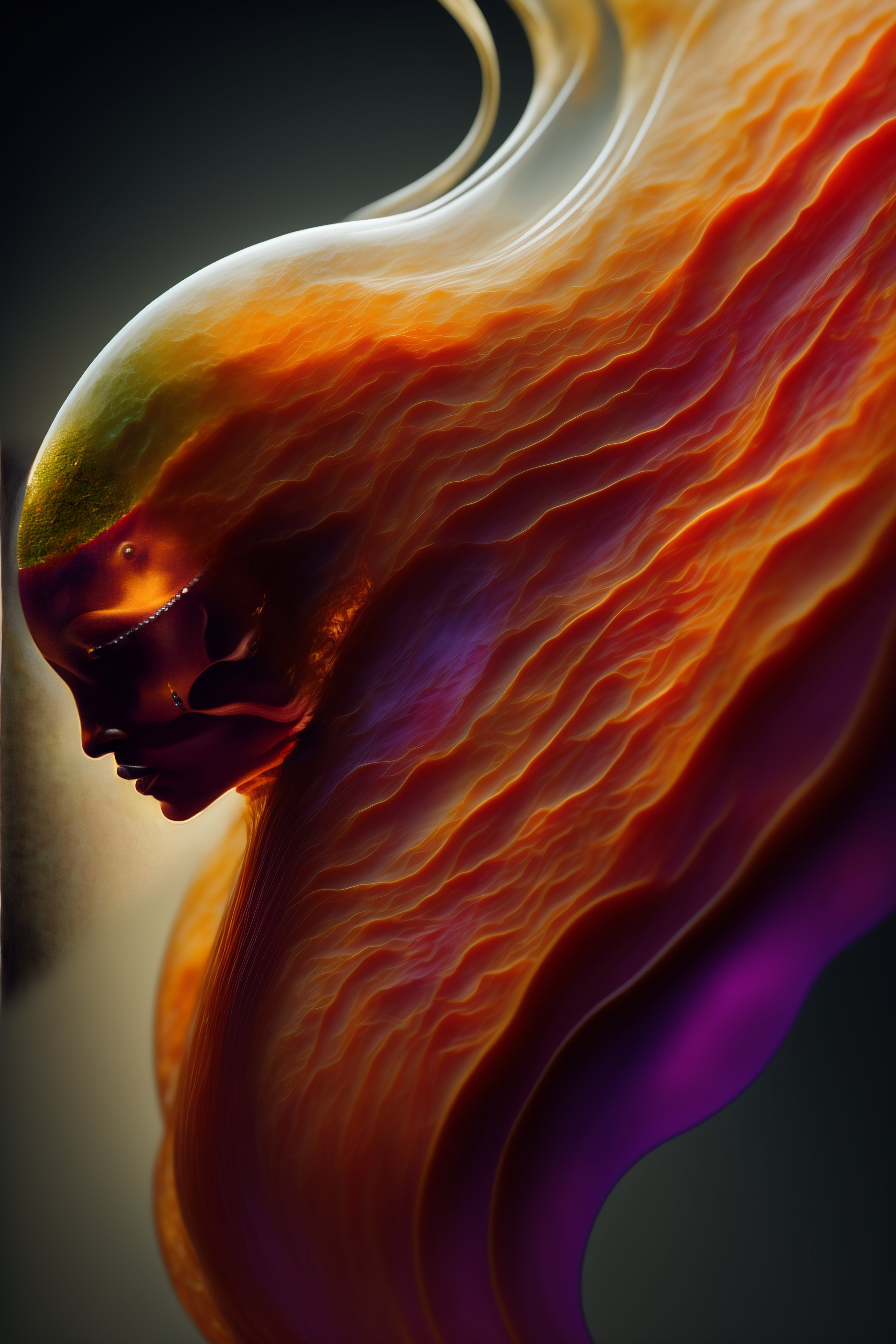 Lexica - Paintings of alien demons with translucent skin on parts of ...