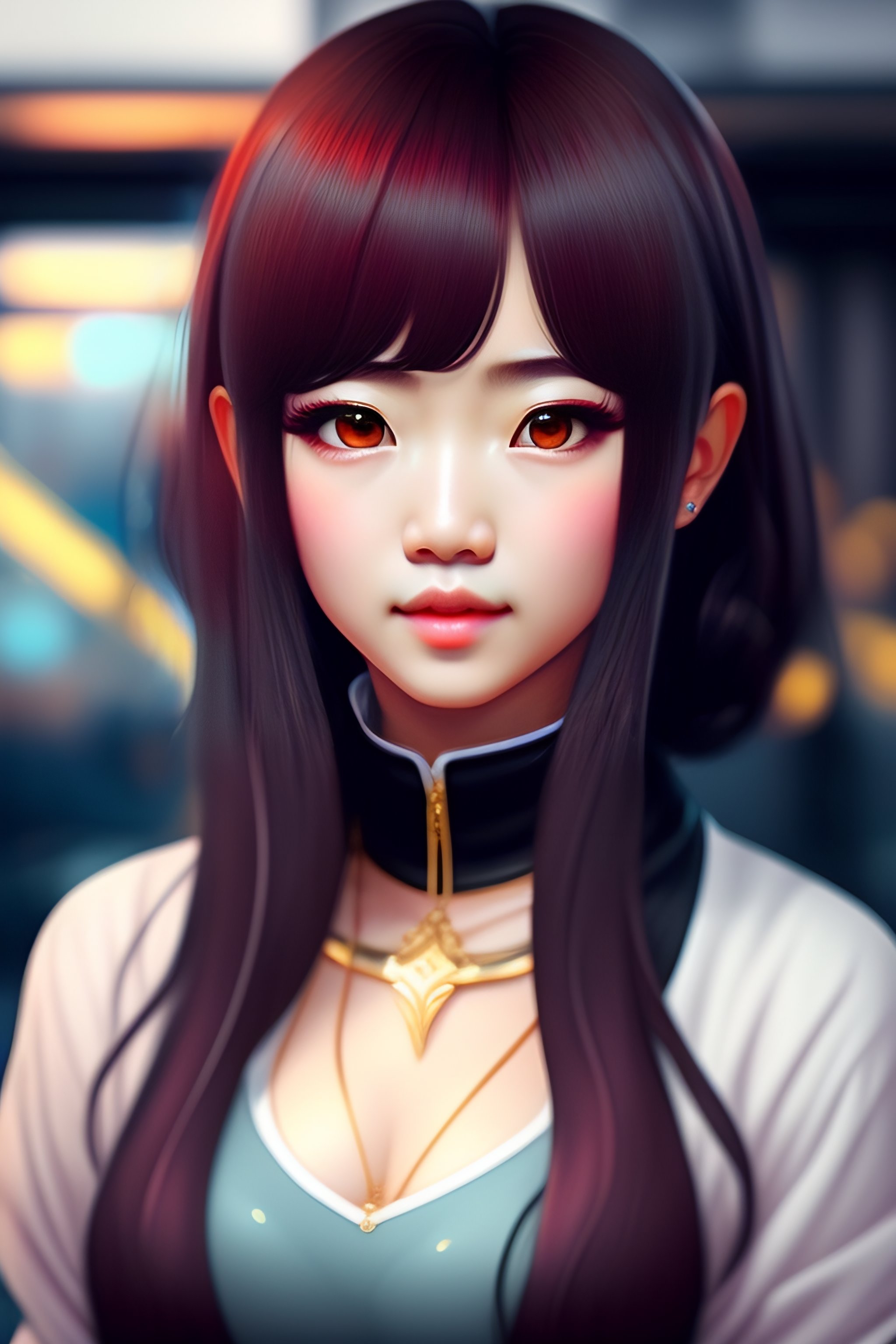 Lexica - Girl anime style, hyper realistic, mega boo,
