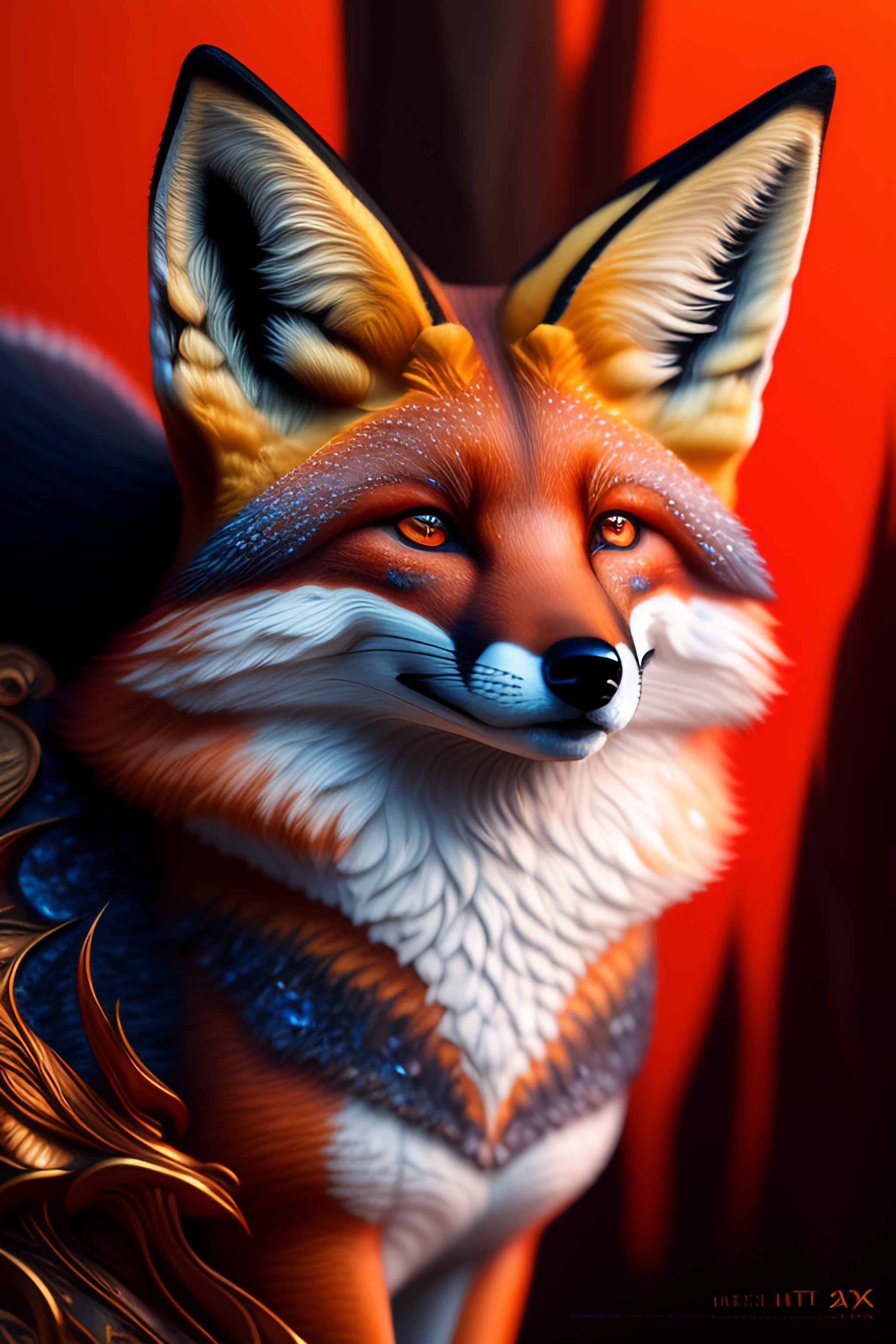 Lexica - Only a beautiful kitsune, fox spirit animalartful, detailed ...