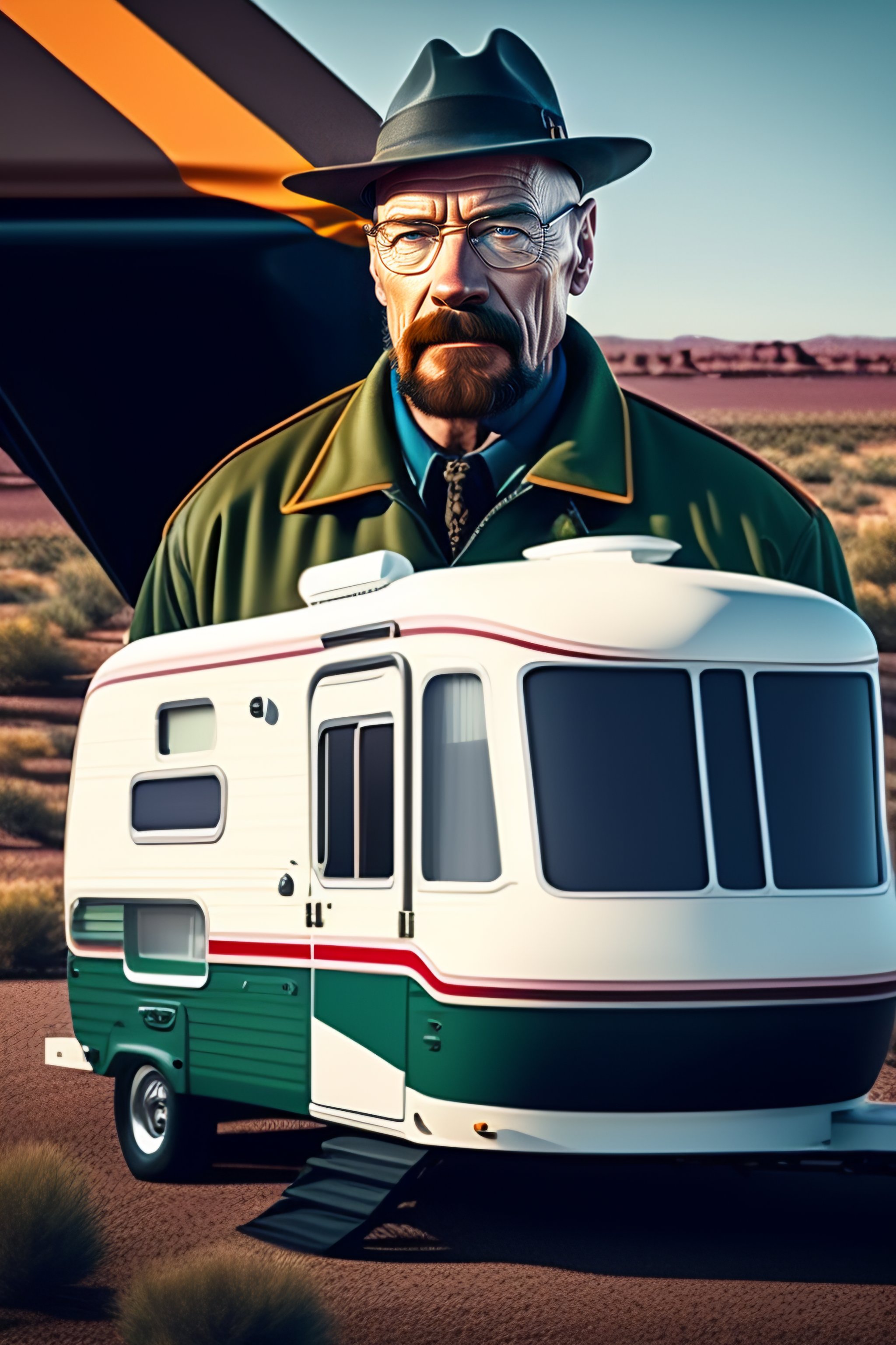 Lexica - Walter white in the RV lab