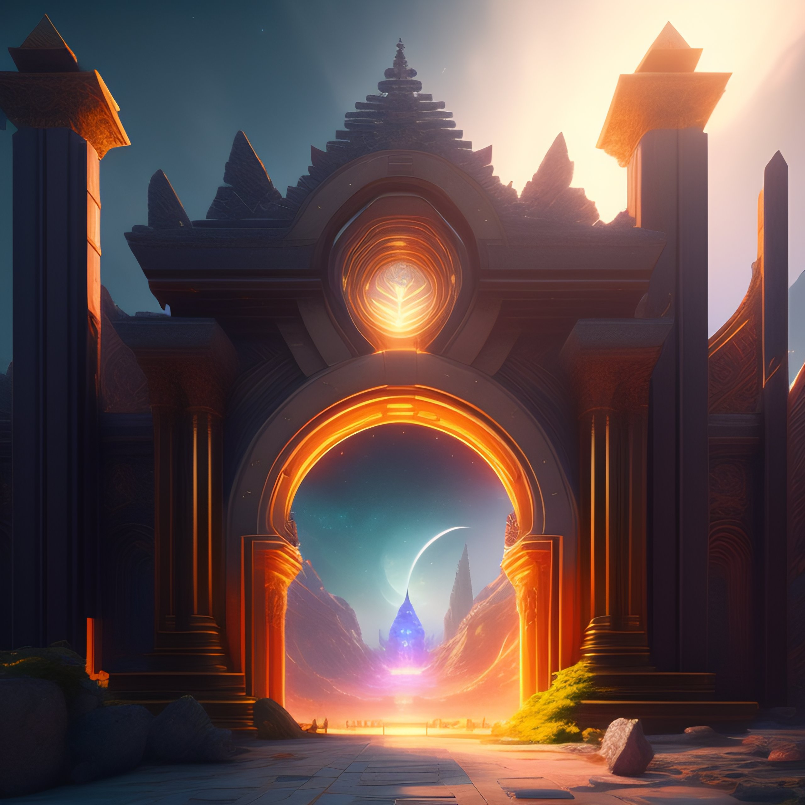 Lexica - High tech ntergalactic star gate that was discovered in ruins ...
