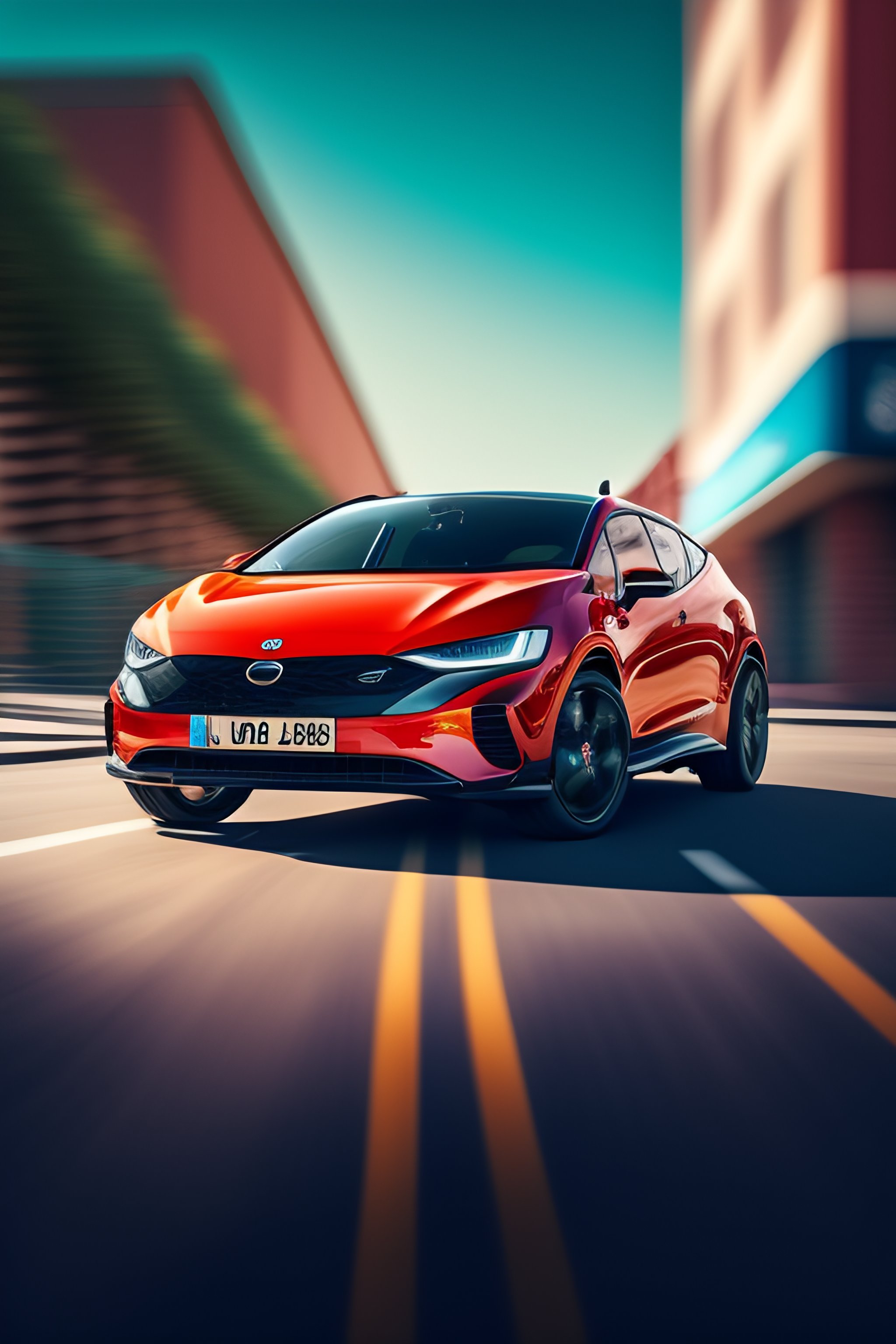 Lexica - Car in the street