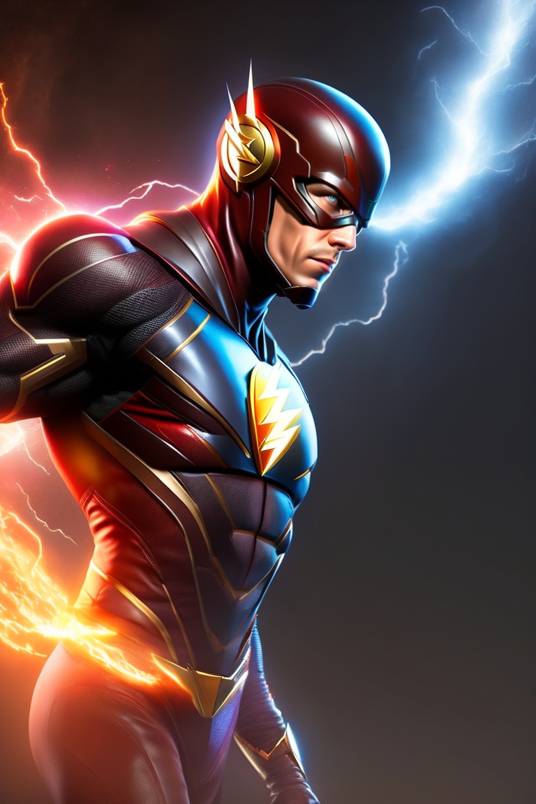 Lexica - The flash from film the flash 2023, black background,fighting ...