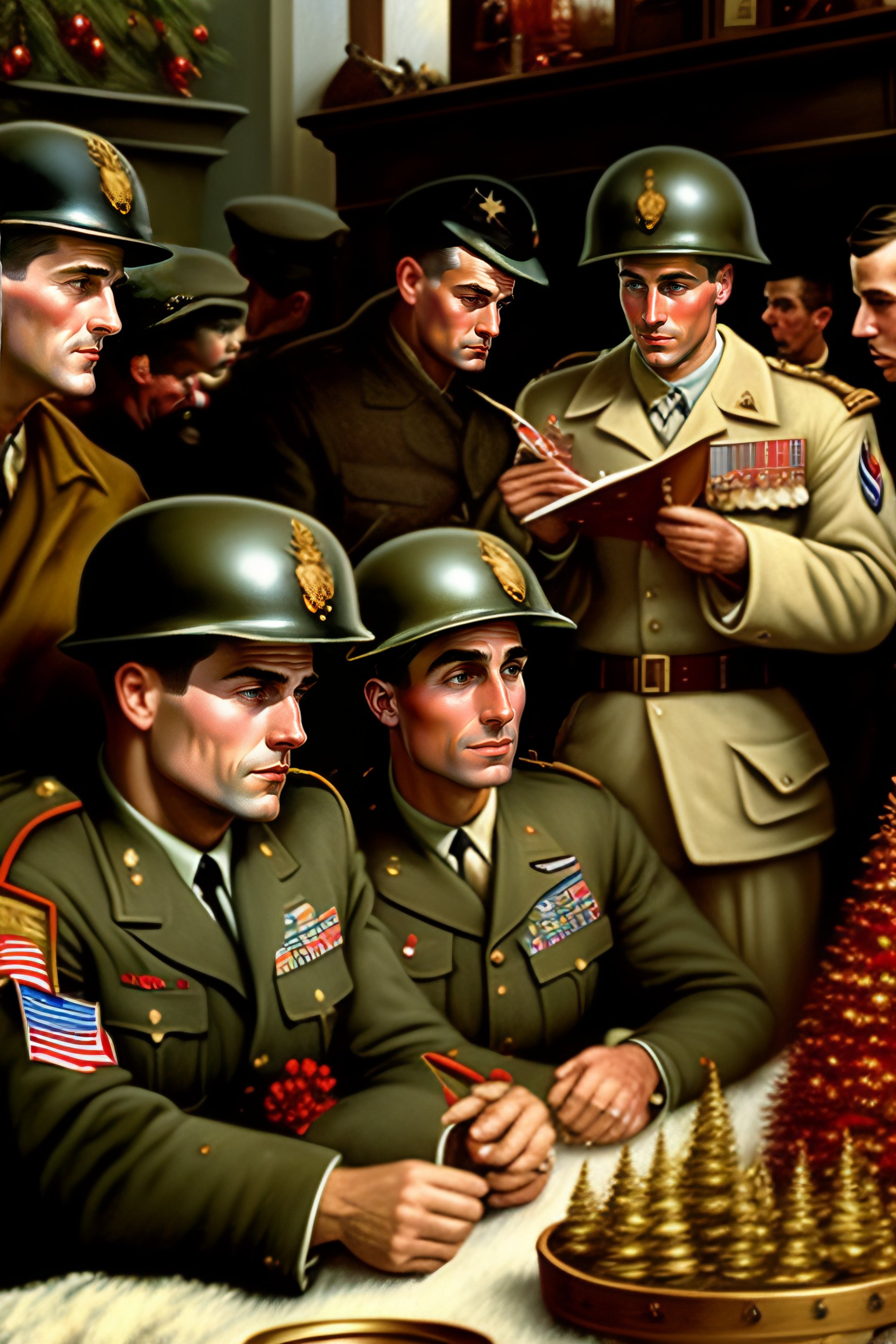 Lexica - Wwii us soldiers celebrating chritmas day, with trhee wise men ...