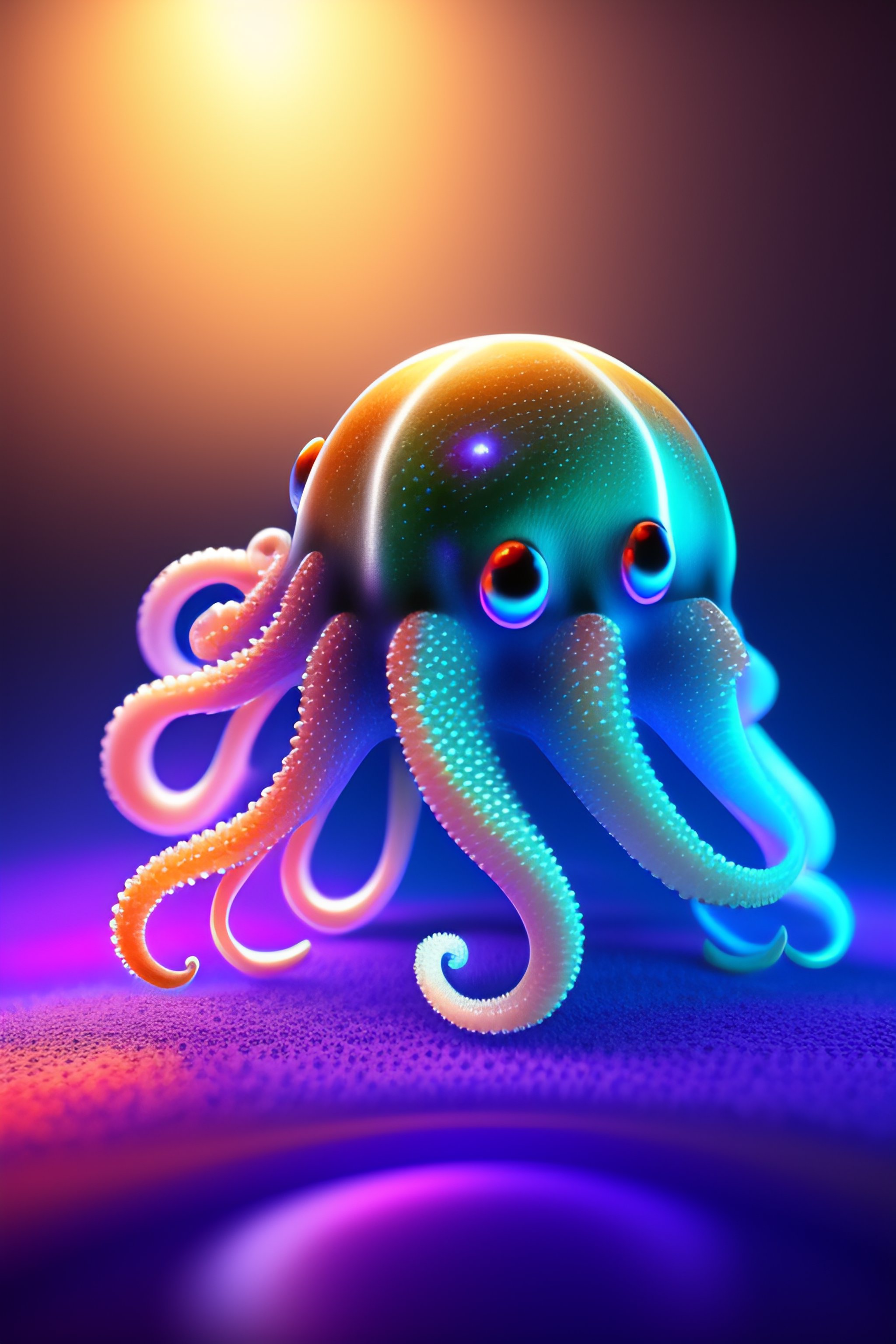 Lexica - Octopus made of teeth in space gradient background 8k ...