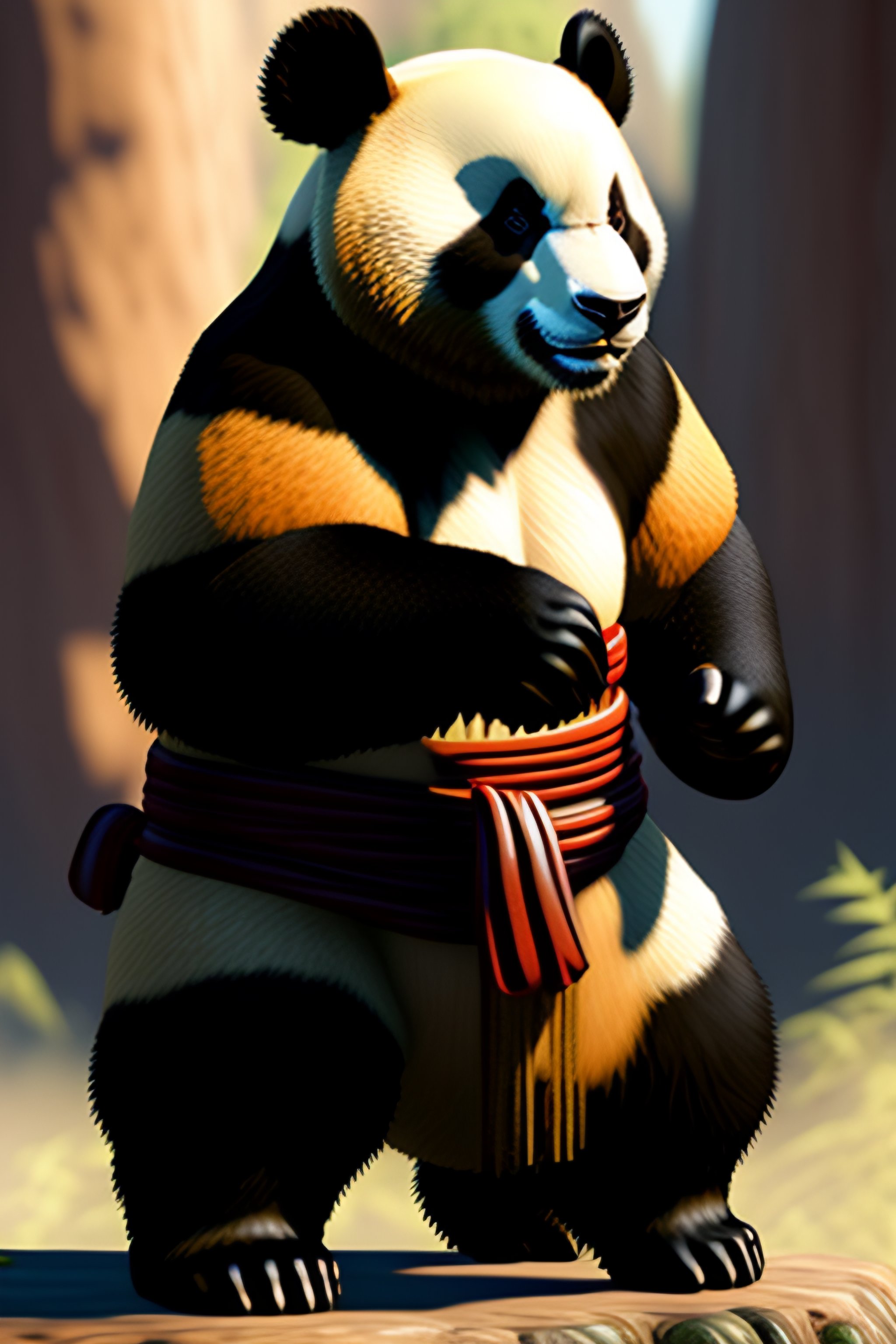 Lexica - Panda shinobi , Realistic , detailed