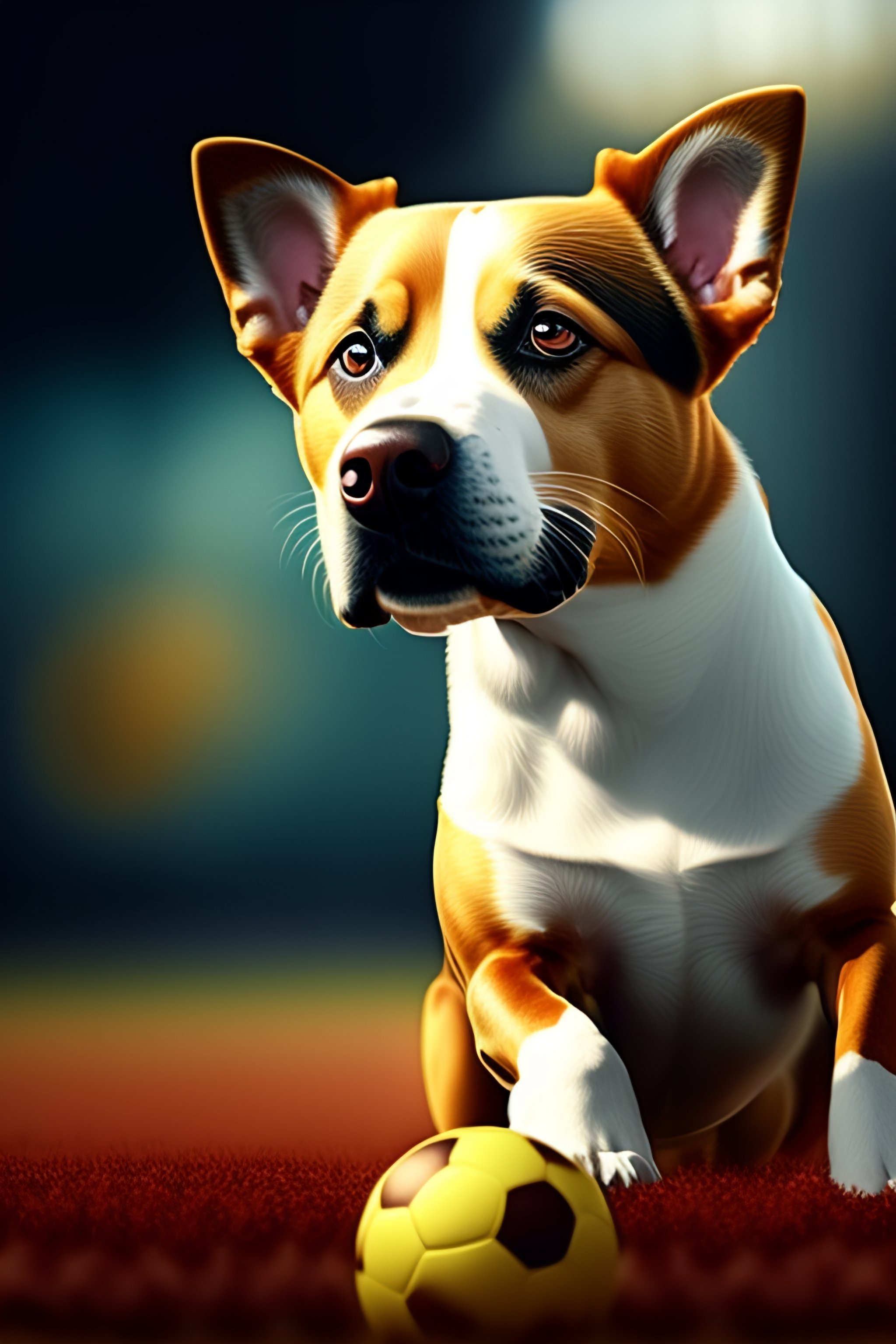 Lexica - I want to see a dog win the world championchip of soccer