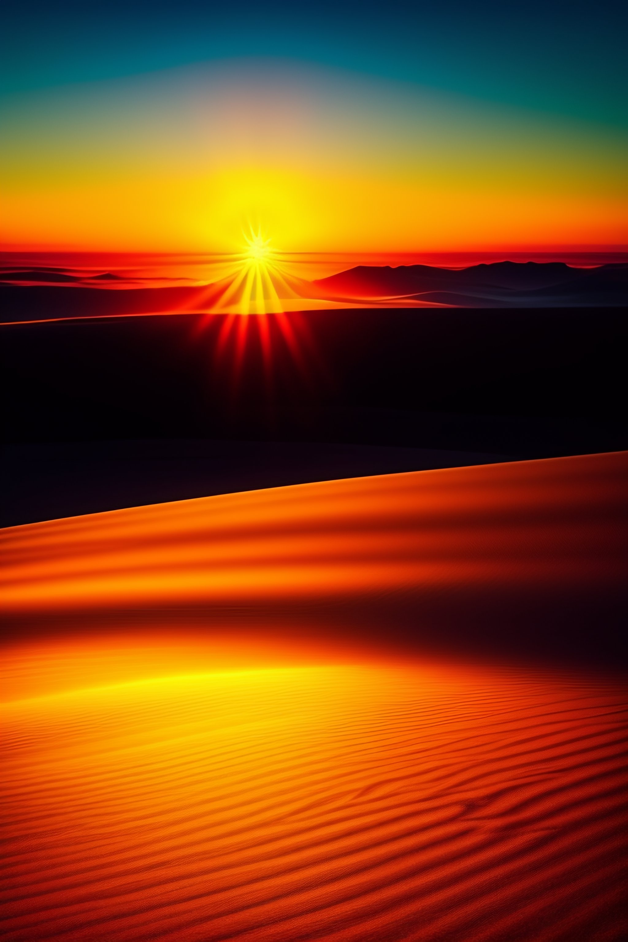 Lexica - A big bright beautiful tomorrow, sunset landscape, beautiful ...