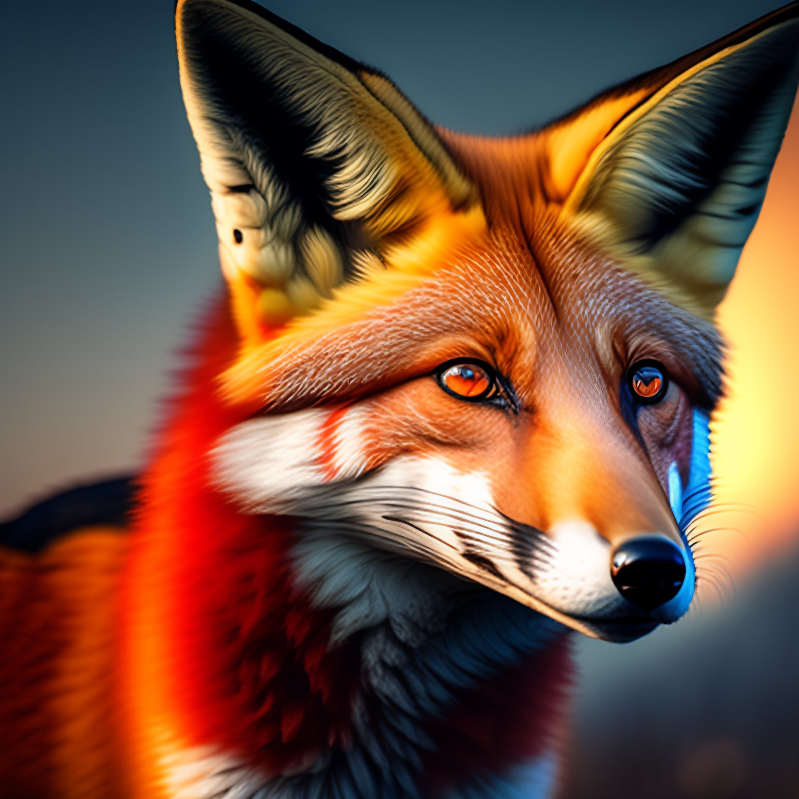 Lexica - A furry human with red fox features