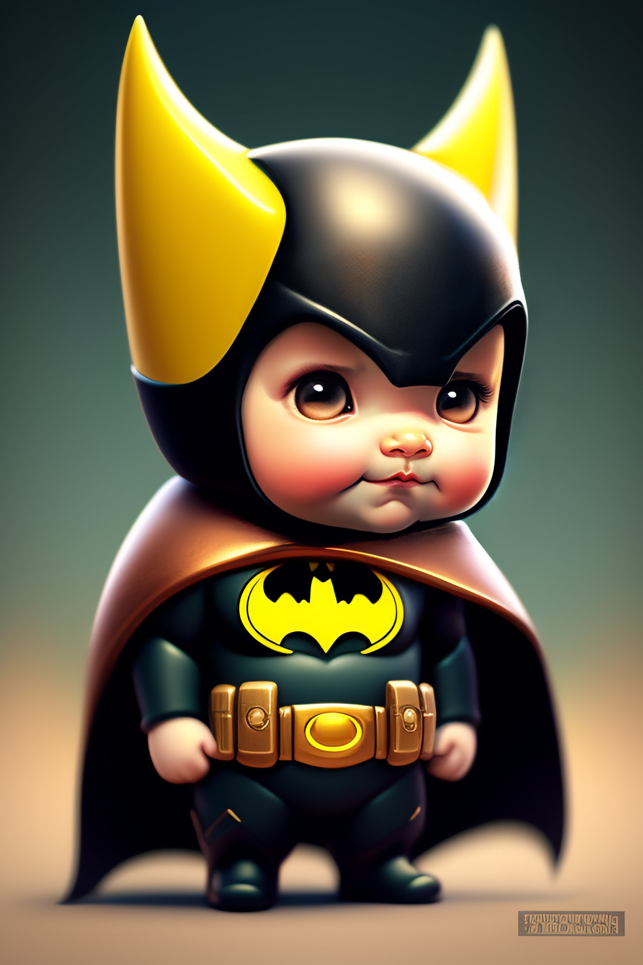 Lexica - Cute and adorable cartoon batman baby, fantasy, dreamlike ...