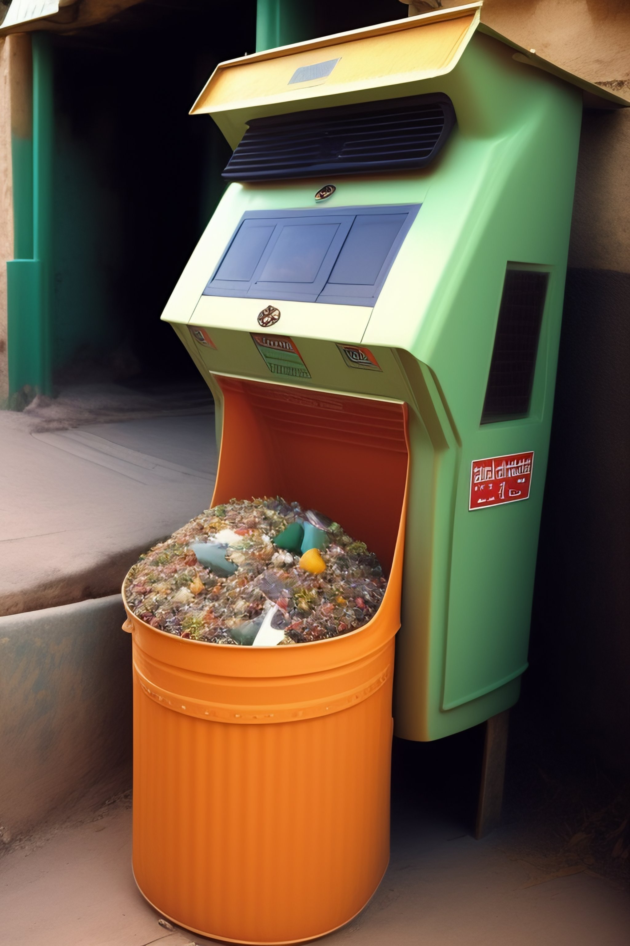 Lexica - Garbage trash landfill fashion 80s