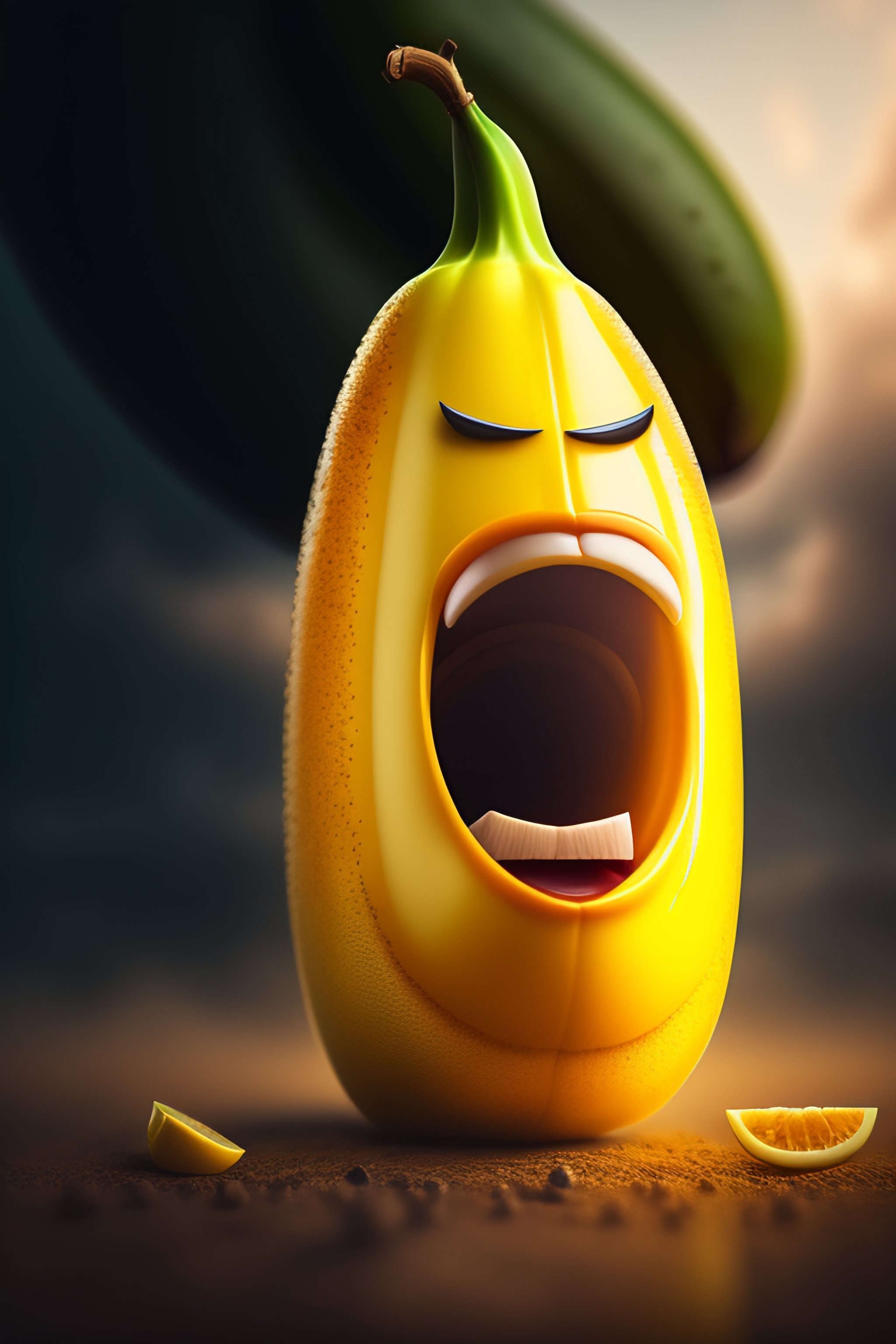 Lexica - Angry banana man the hero nobody asked for