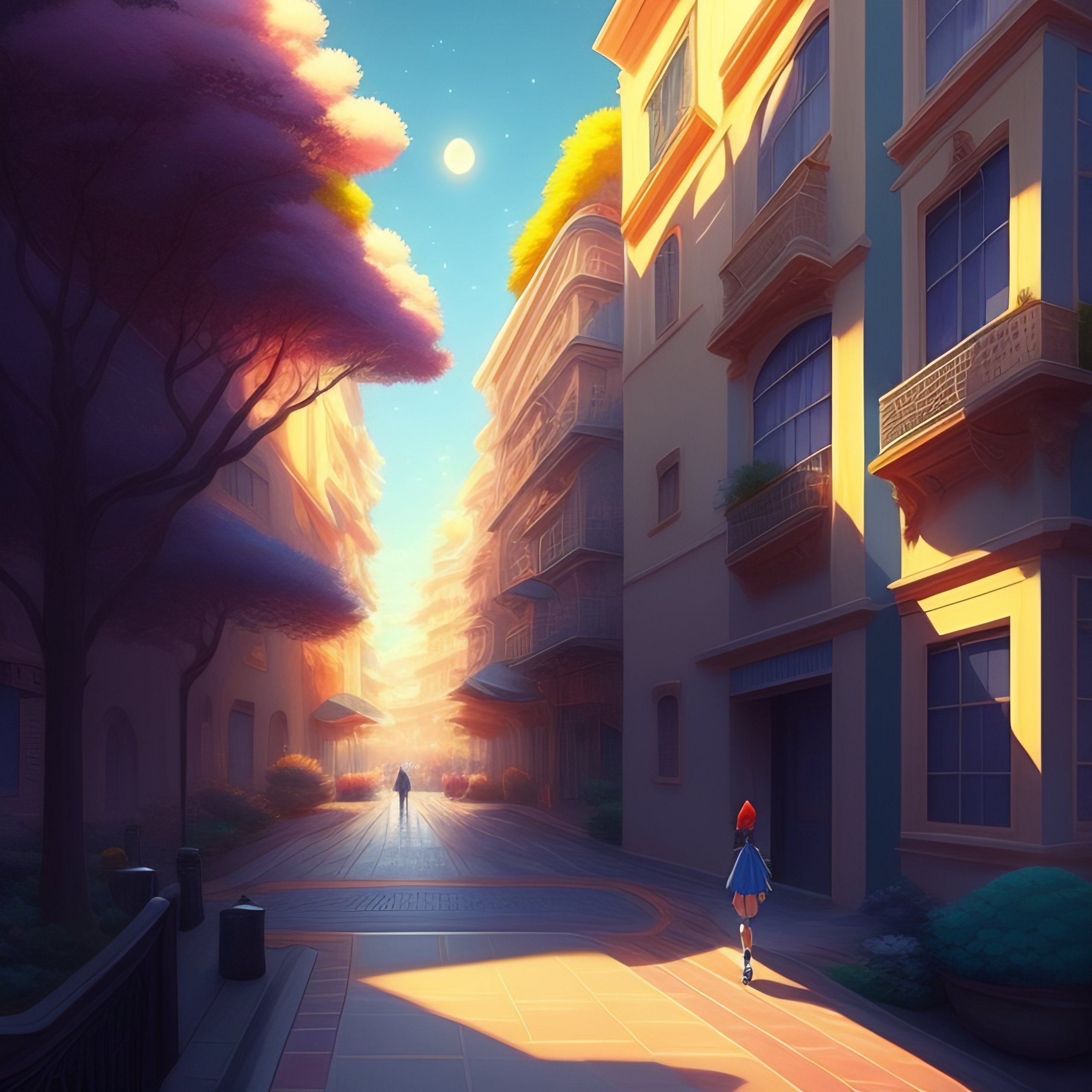 Lexica - 3 d sidewalk by studio ghibli studio key hideaki anno ...