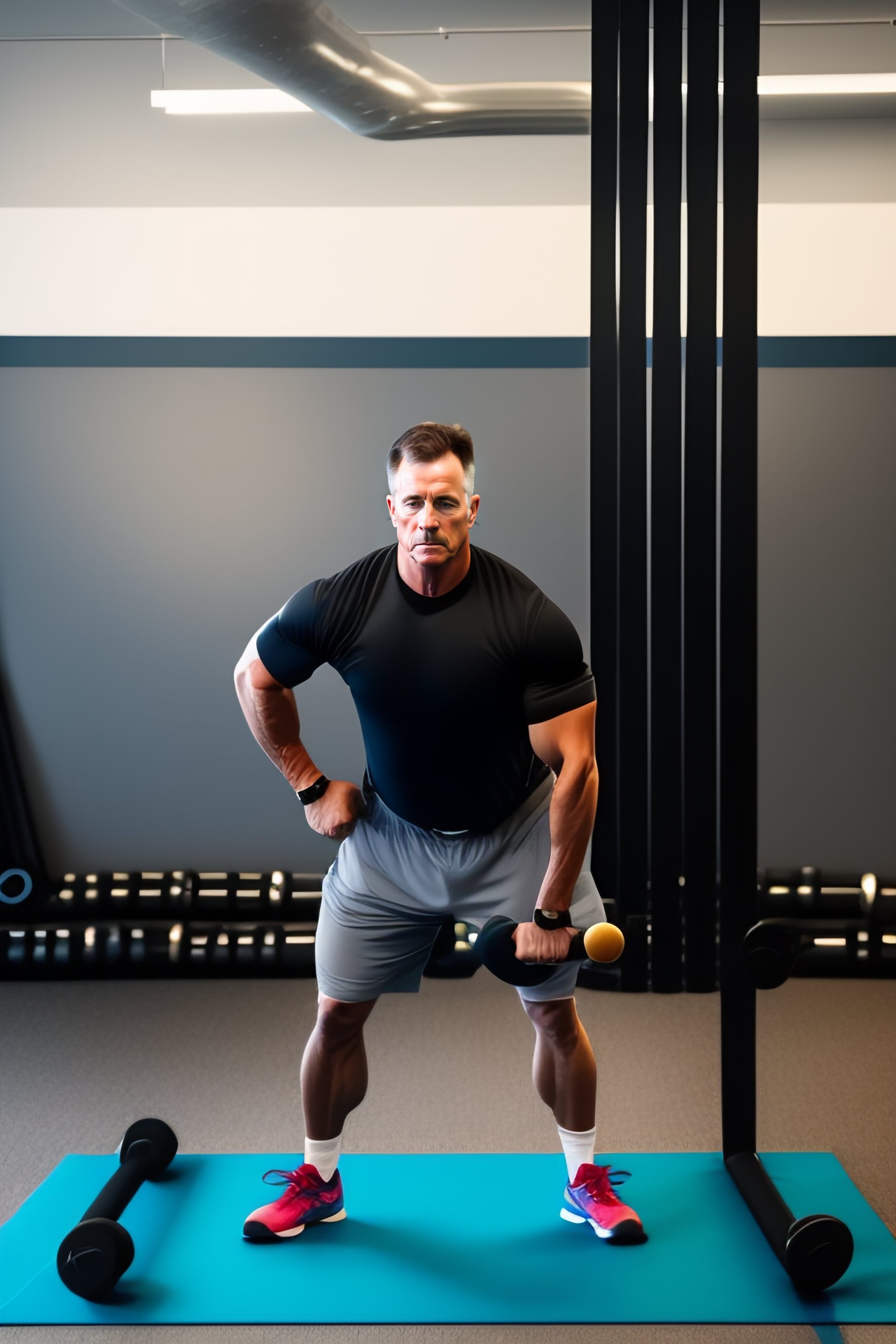 Lexica - Man doing Broomstick External Shoulder Rotation Exercise. Man ...