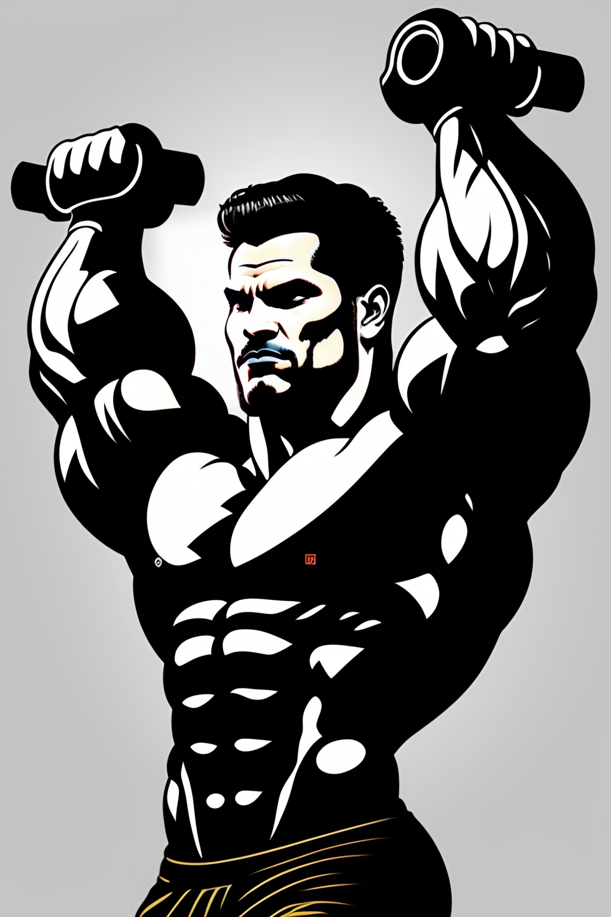 Lexica - A fierce-full muscular body builder bull lifting big heavy ...