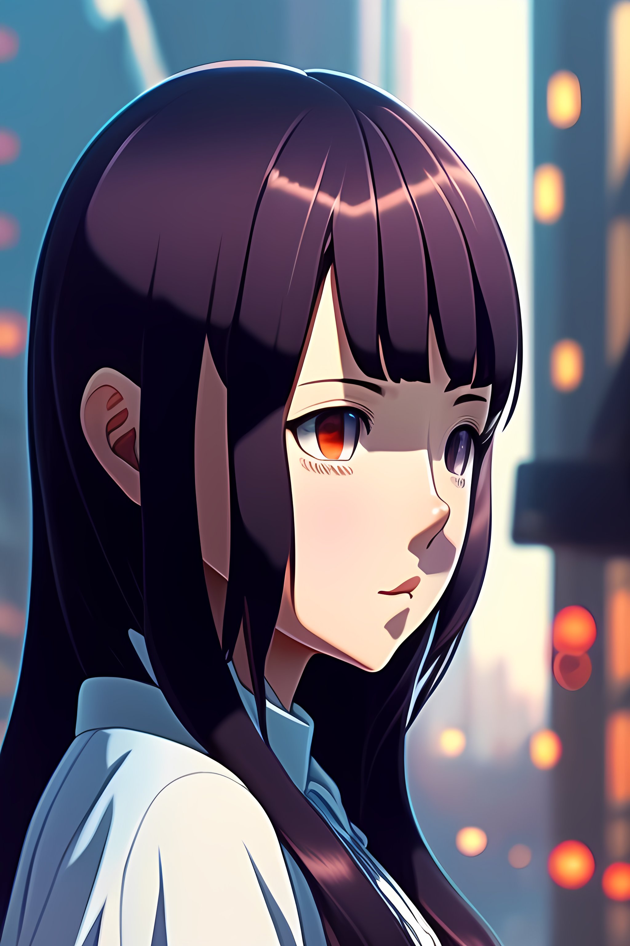 Lexica - Wednesday Addams in makoto shinkai style, anime, Japanese ...
