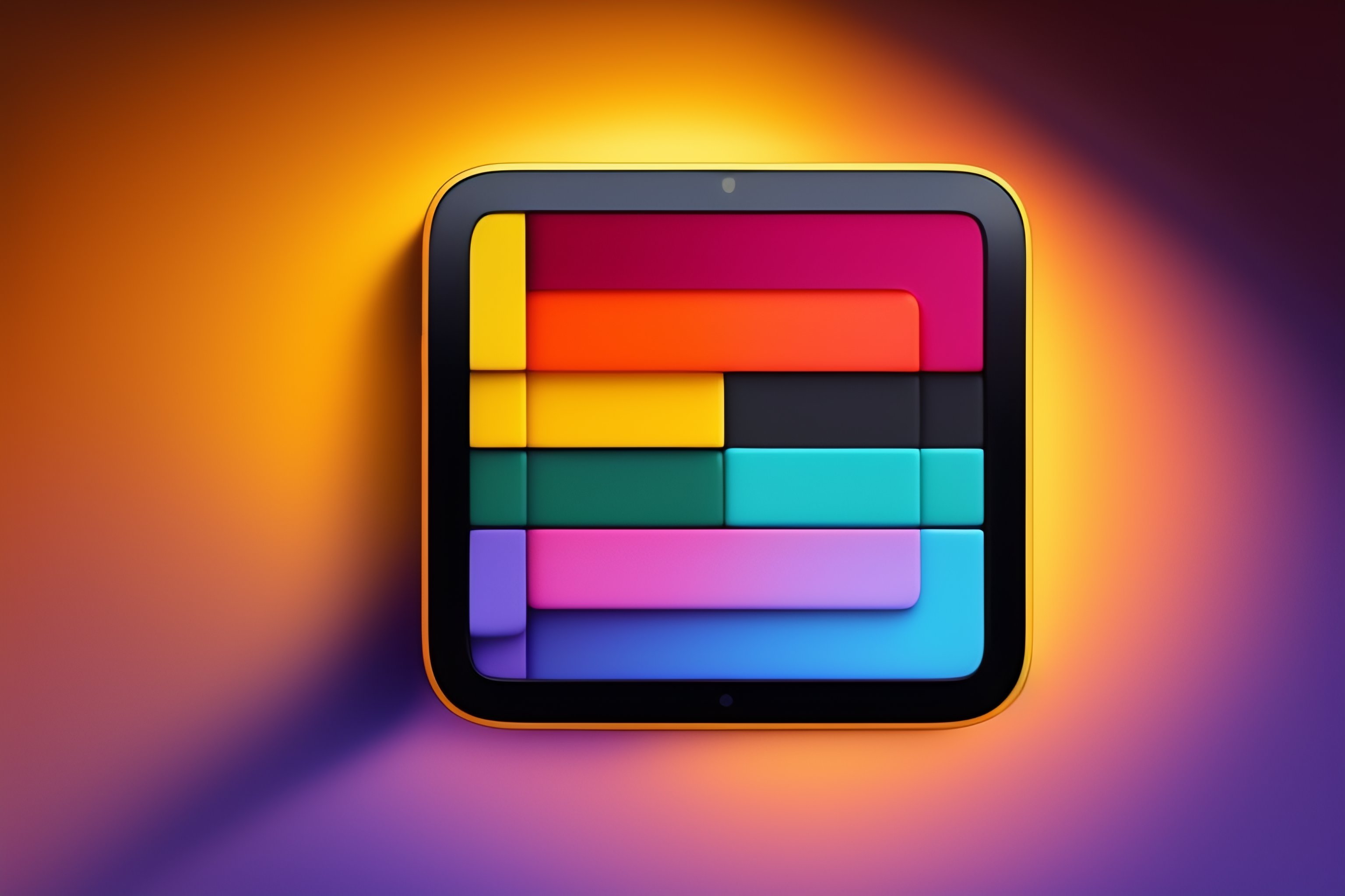 Lexica - Square, Ios app icon design,skeuomorphic, tv