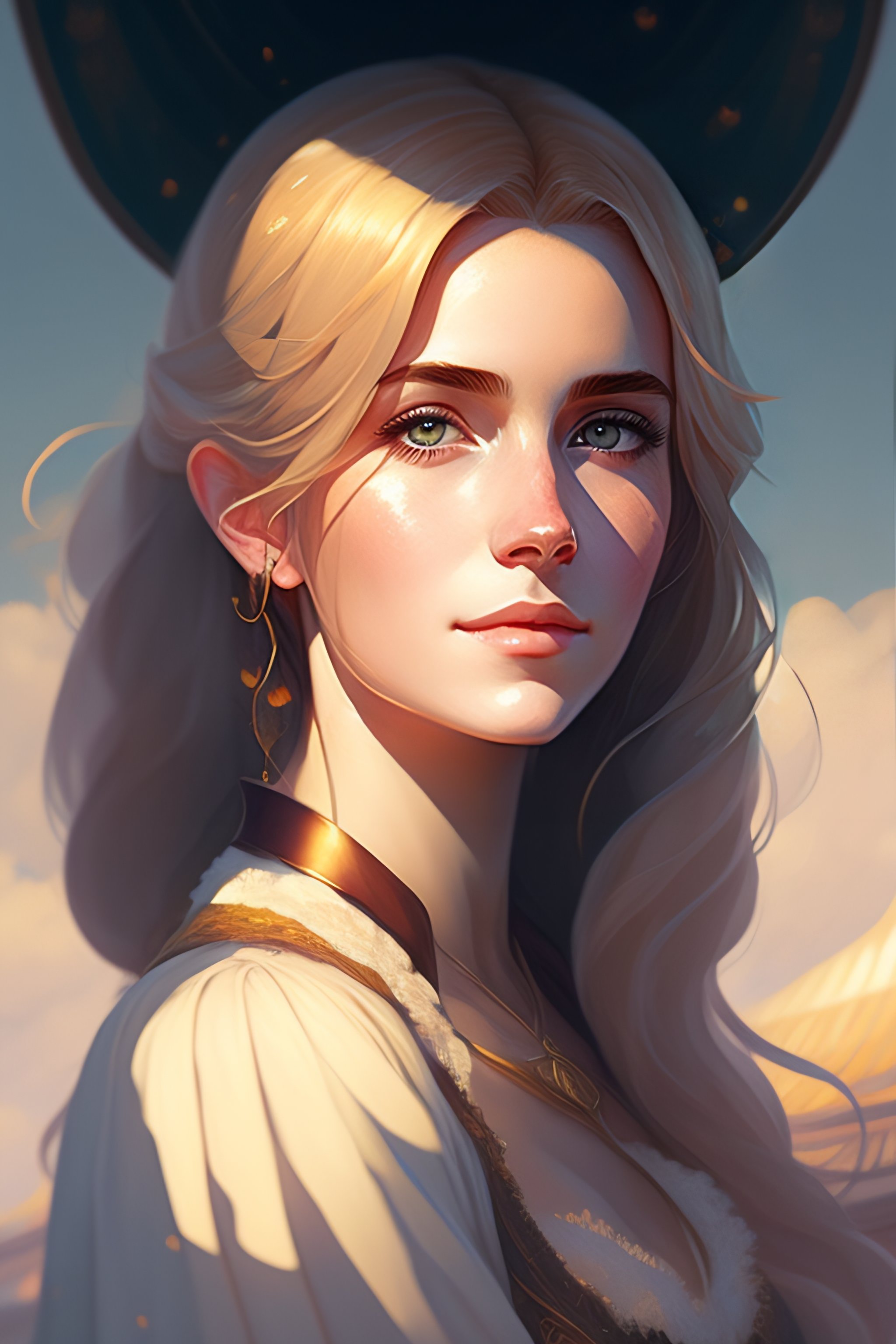 Lexica - Barmaid baroque oil painting emma watson ln illustration ...