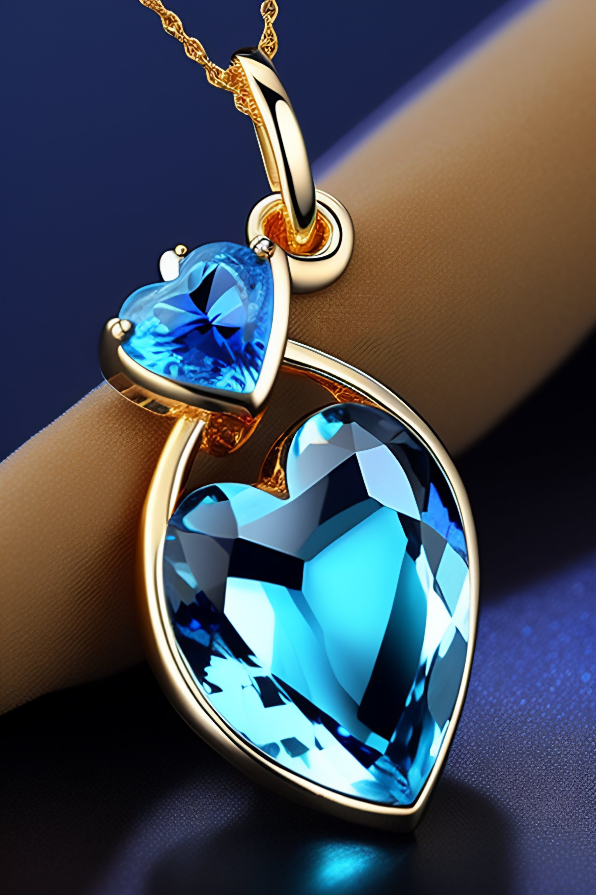 Lexica - Pendant Style: Solitaire Stone: Natural London Blue Topaz ...
