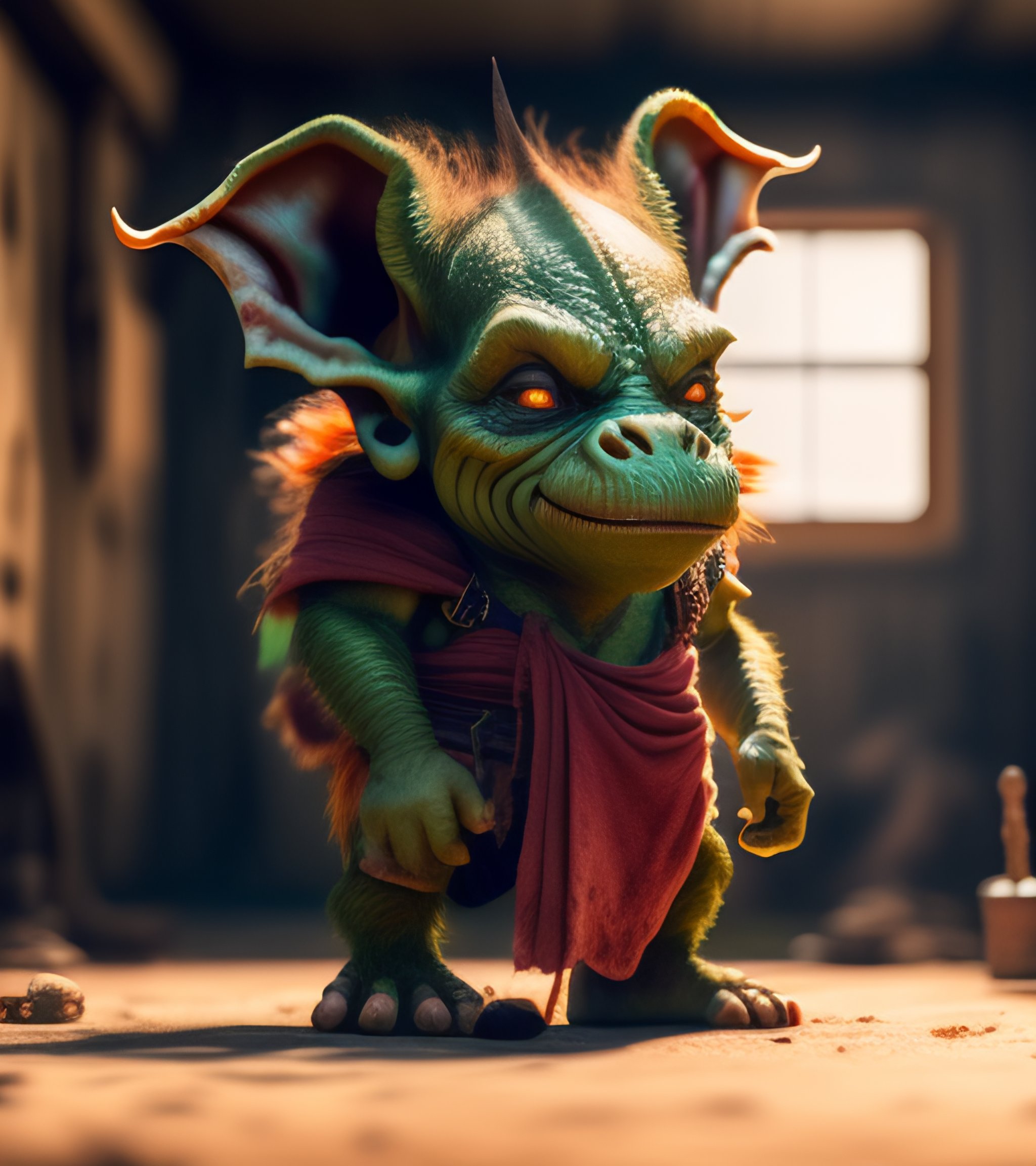 Lexica - A brutal bloody disgusting gigant goblin with worn clothes