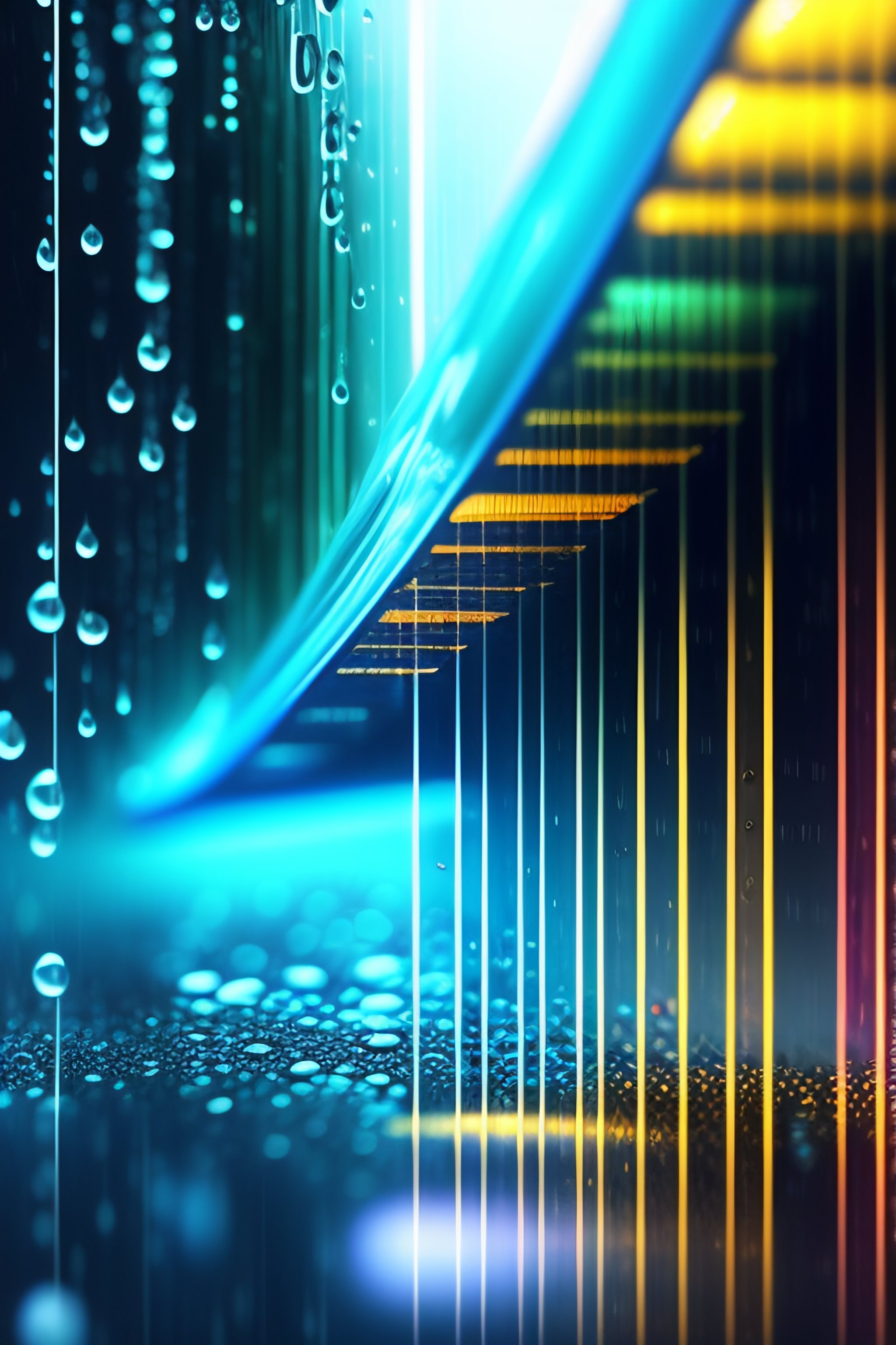 Lexica - Abstract crypto rain