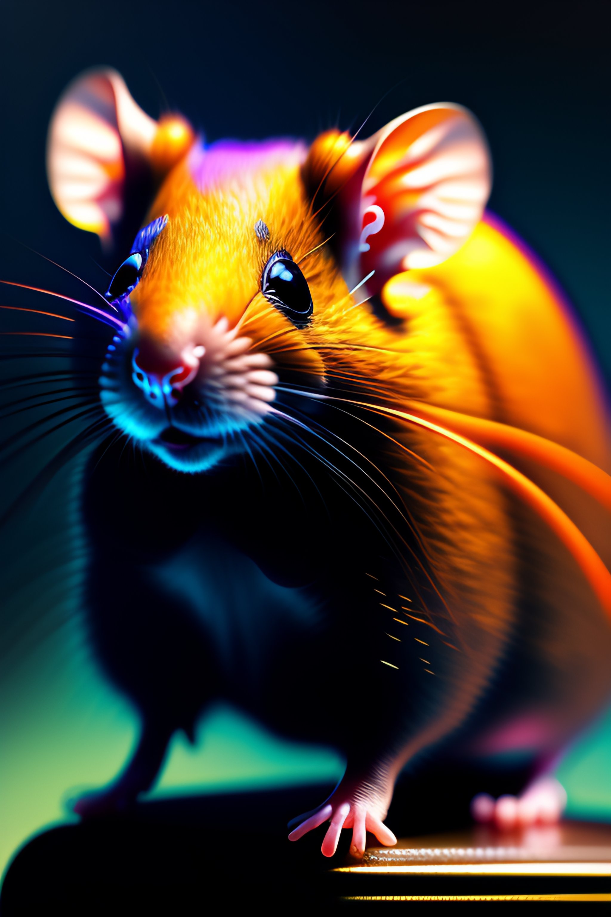Lexica - Rat, ethereal, neon, extremely high detail, complex ...