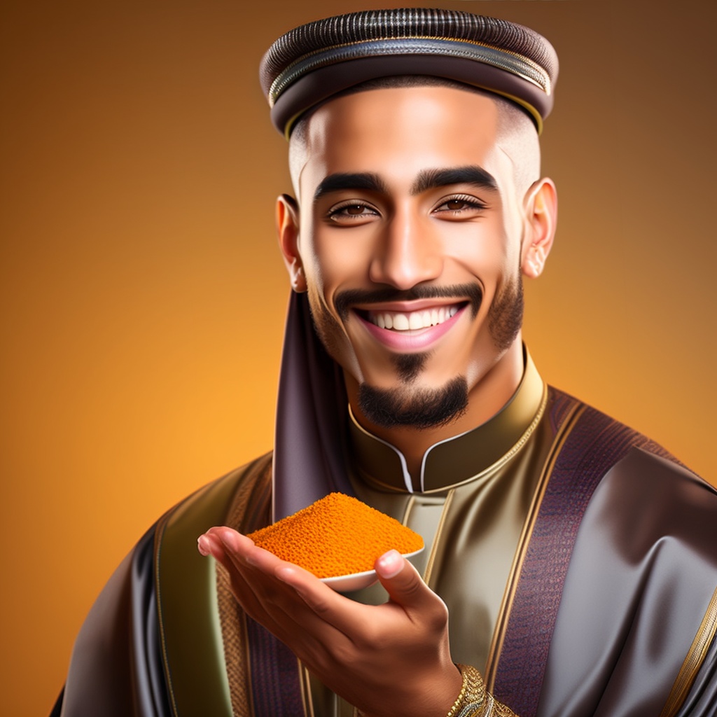 Lexica - A Saudi man, in traditional Saudi clothes, a solid color ...