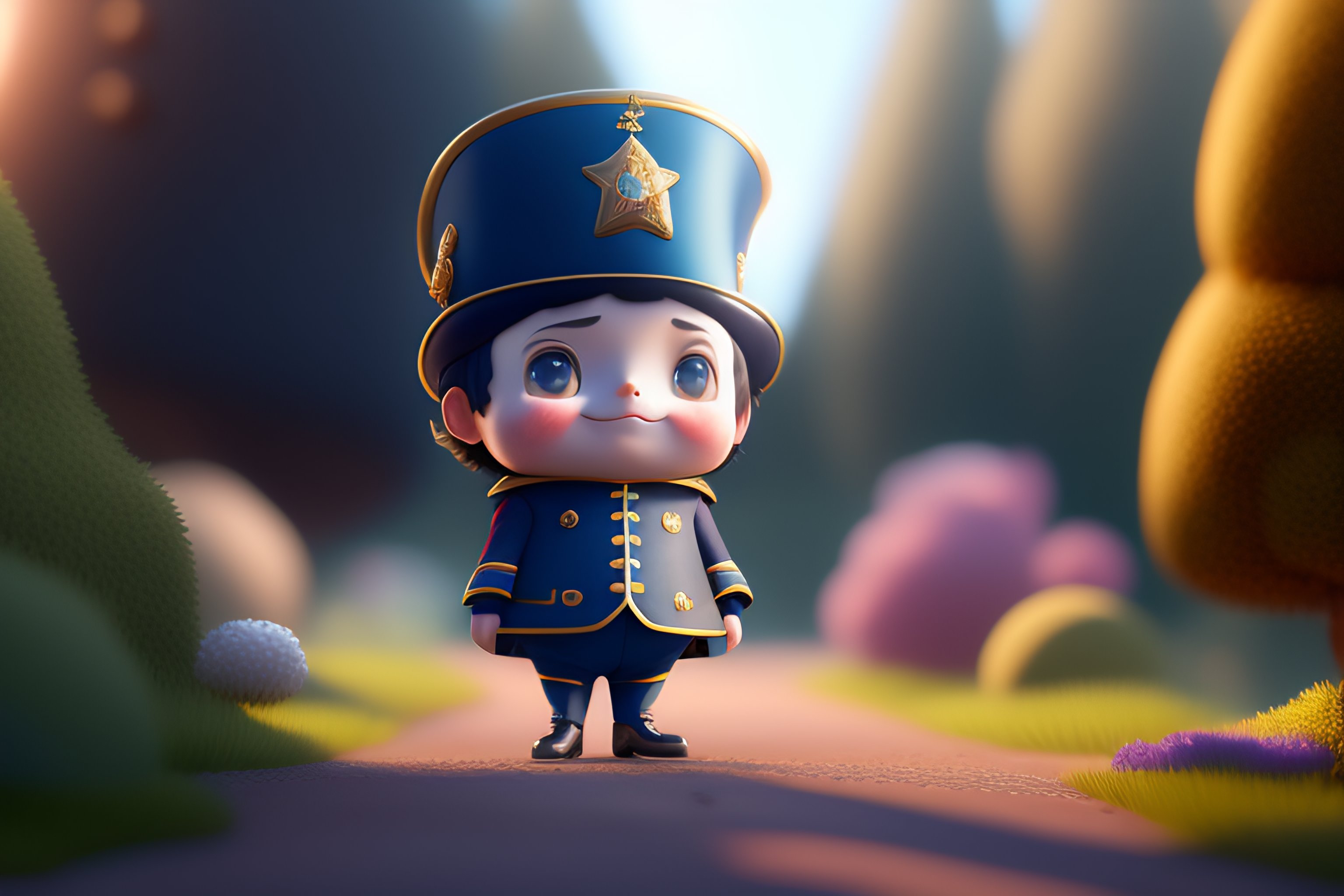 Lexica - Cute adorable little napoleon bonaparte waving and smiling ...