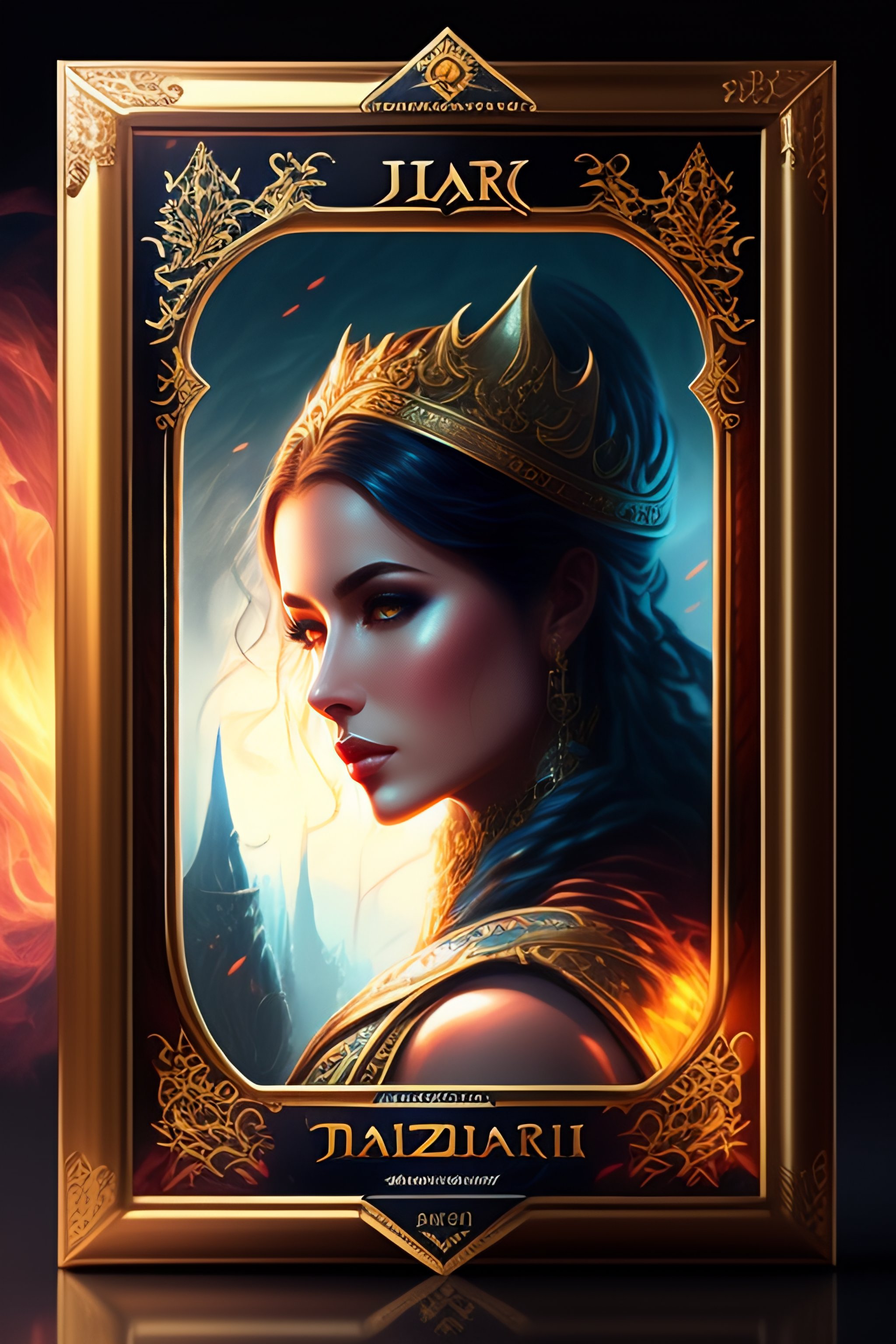 Lexica - Card game decorative frame, magic the gathering, dice ...