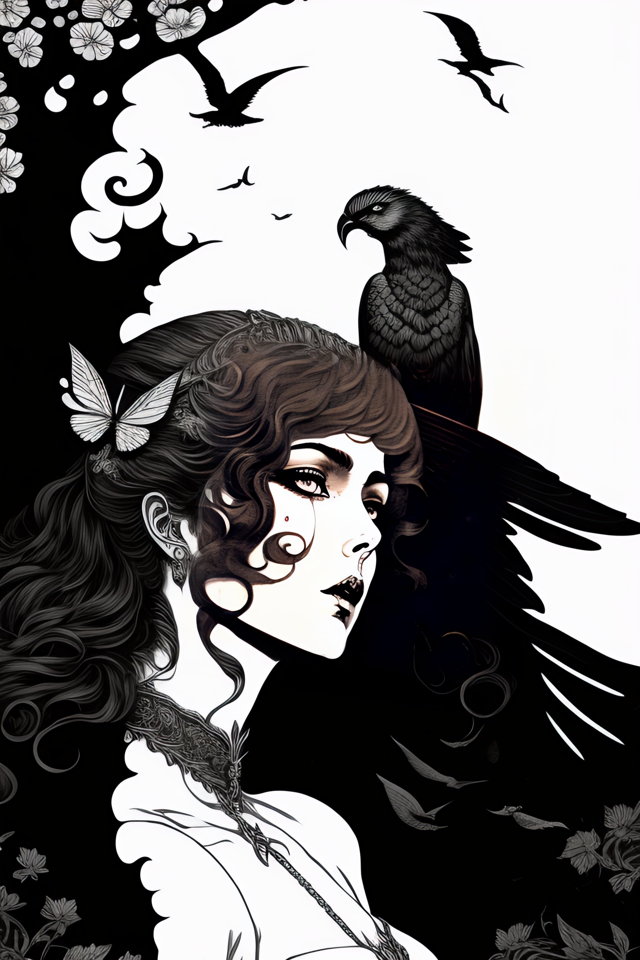 Lexica - Valkyries, dark gothic horror, illustration by Vania ...