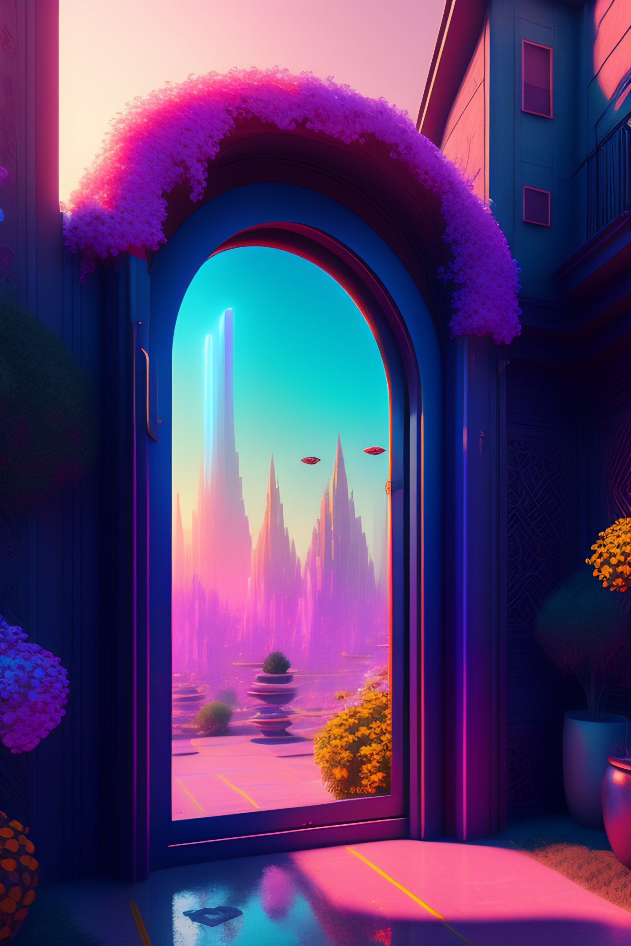 Lexica - An 8k resolution matte painting of a ghetto in futuristic ...